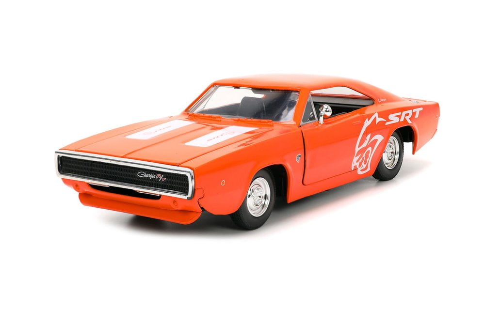 1968 Dodge Charger R/T SRT, Orange - Jada Toys 34197 - 1/24 Scale ...