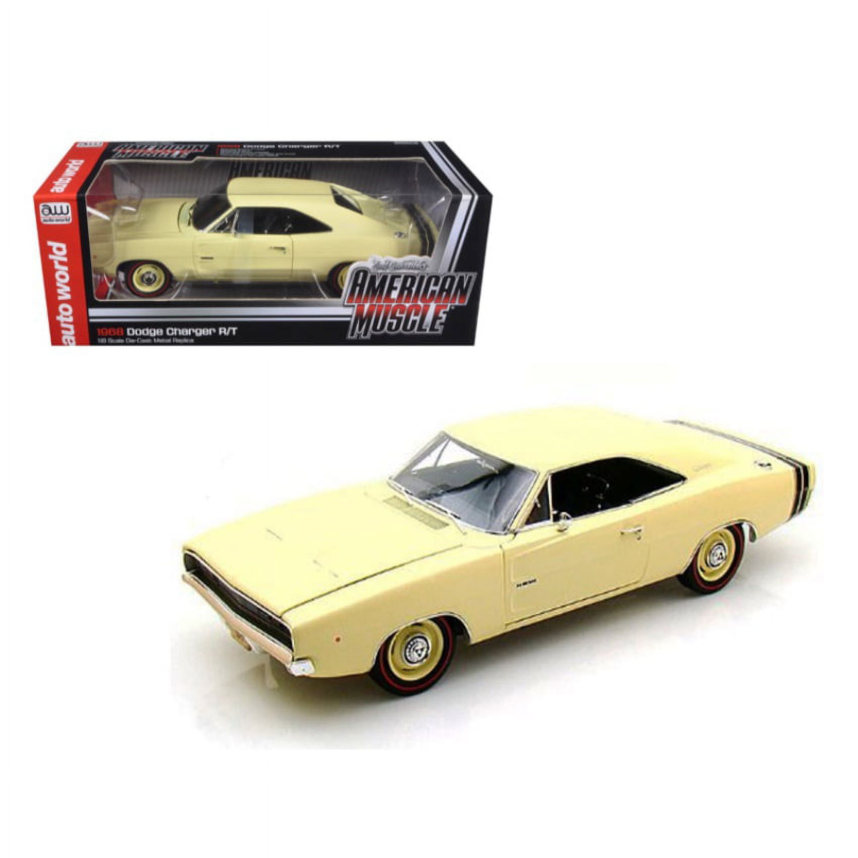 1968 Dodge Charger R/T SS1 Light Yellow 1/18 Diecast Model Car by ...