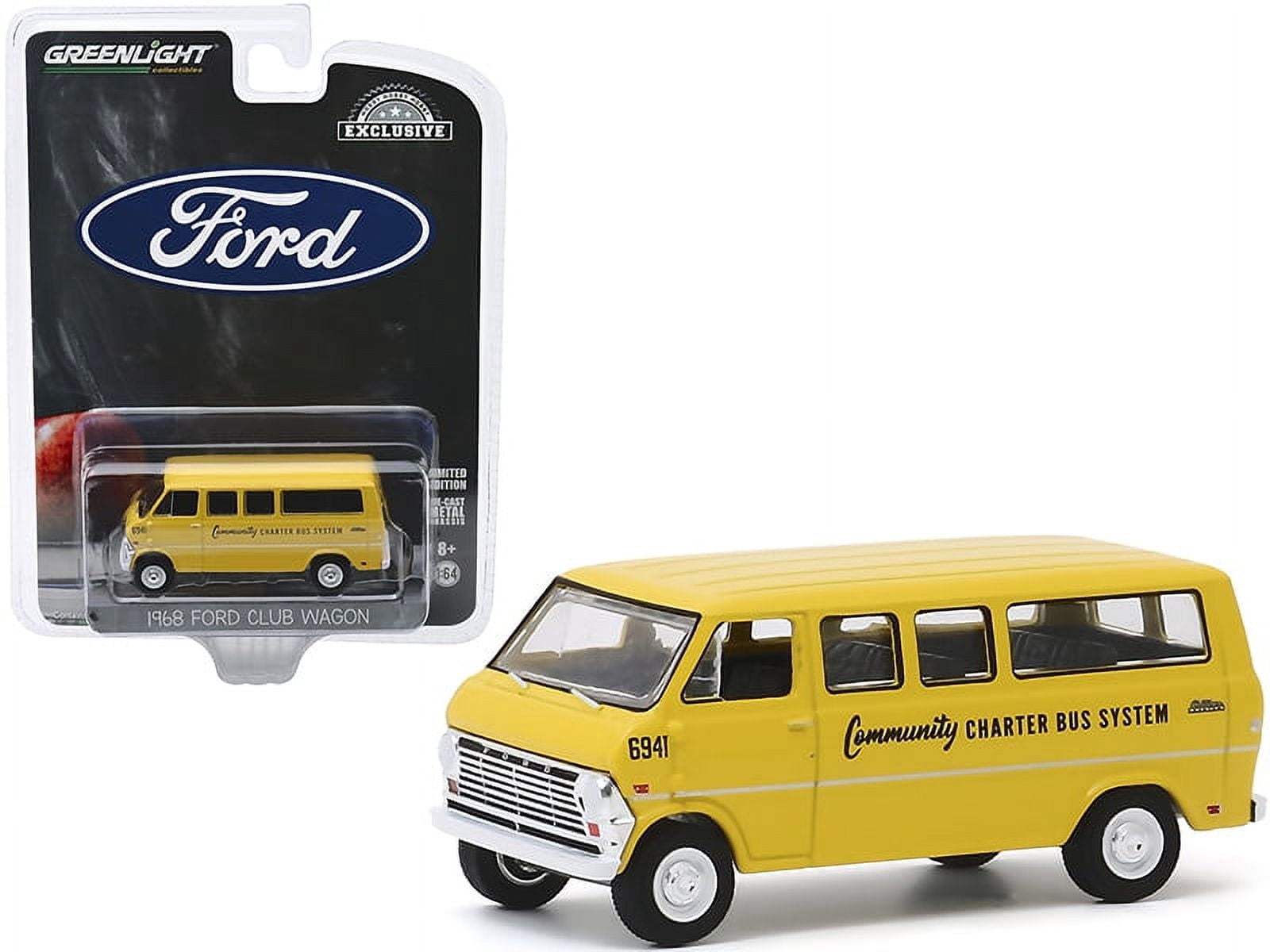 1968 Ford Club Wagon School Bus Yellow "Community Charter Bus System ...