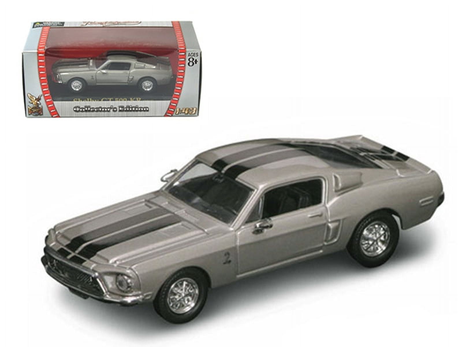 1968 Ford Mustang Shelby GT500 KR Silver with Black Stripes 1/43 ...