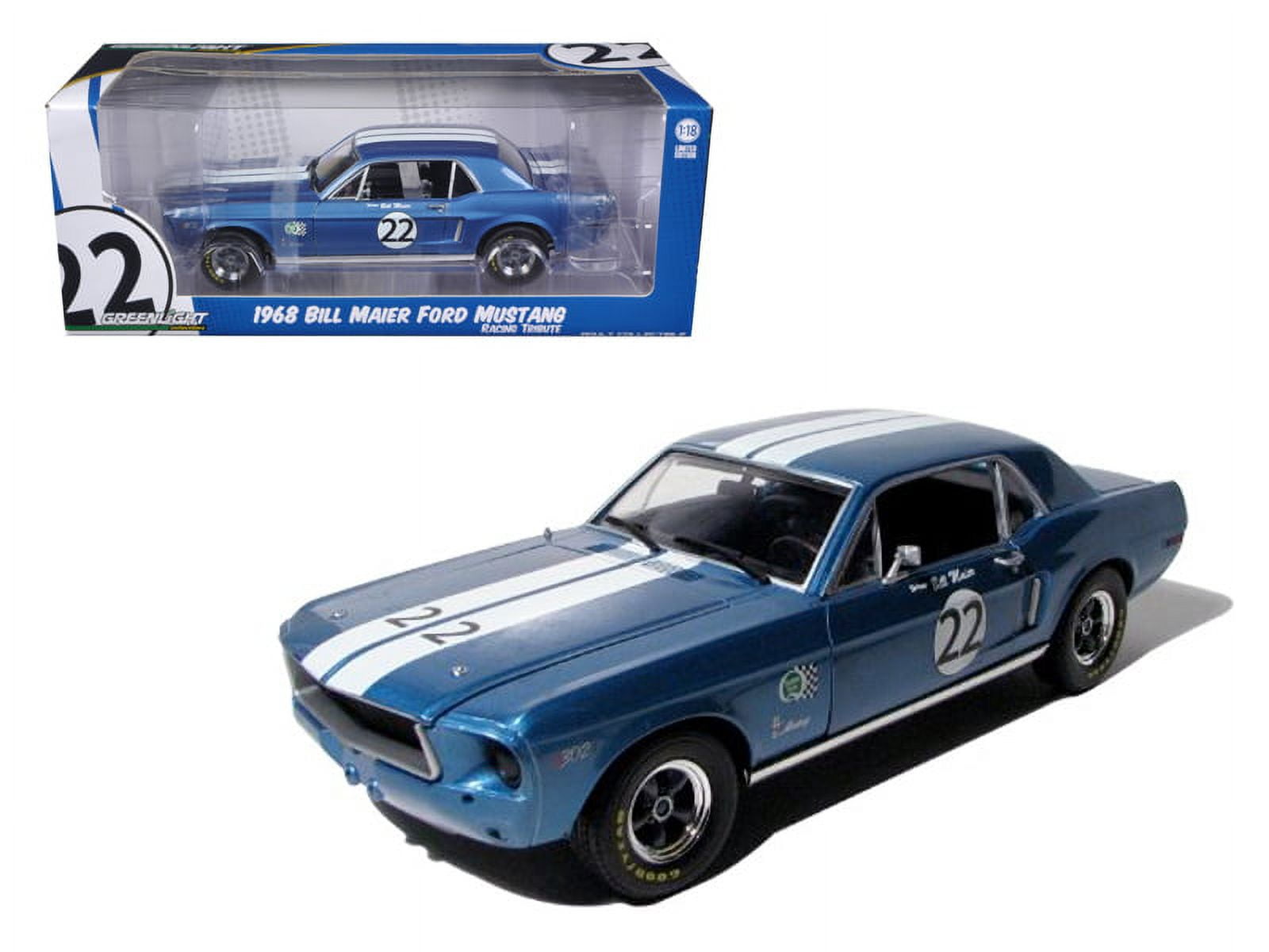 1968 Ford Mustang T/A #22 Bill Maier Racing Tribute Edition 1/18 ...