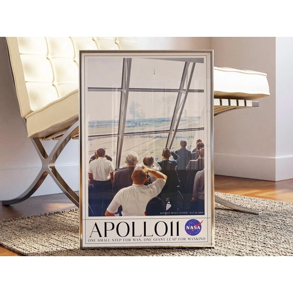 1969 Apollo 11 Liftoff Moment Poster Kennedy Space Center Moon Mission ...