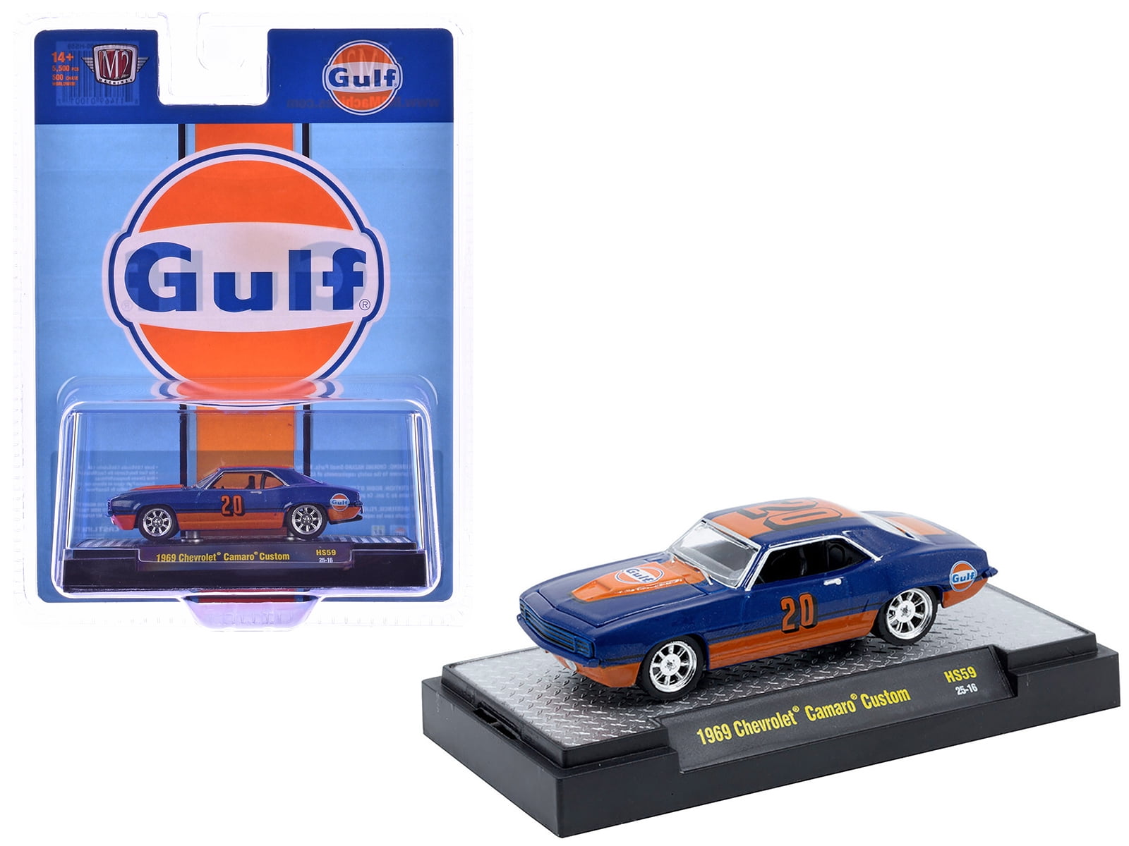 1969 Chevrolet Camaro Custom #20 "Gulf Oil" Dark Blue and Orange ...