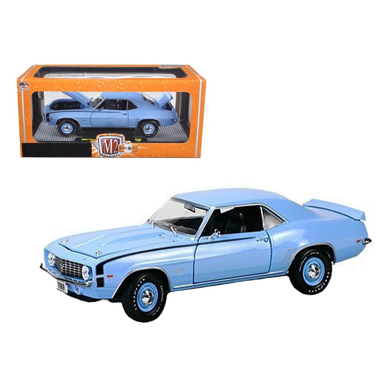 1969 Chevrolet Camaro SS 396 Azure Turquoise Metallic 1/24 Diecast Car ...