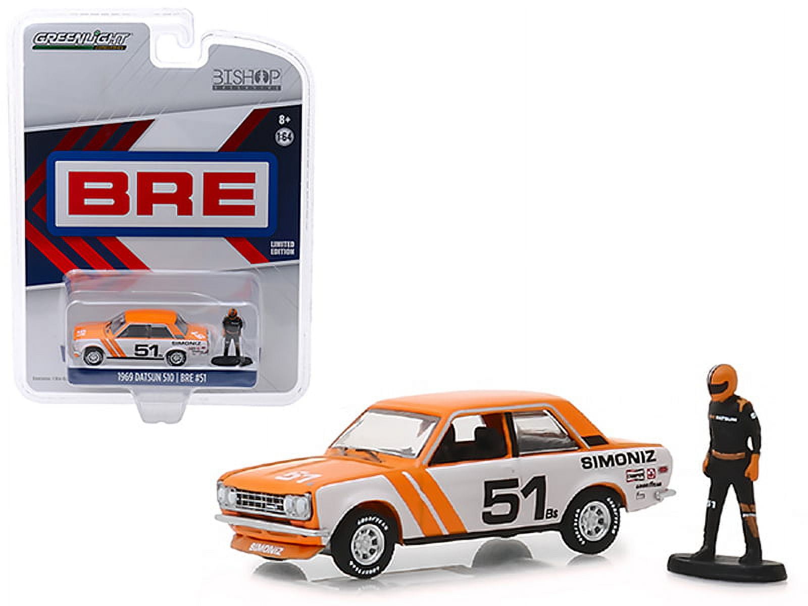 1969 Datsun 510 #33 BRE (Brock Racing Enterprises) with Race Car Driver ...