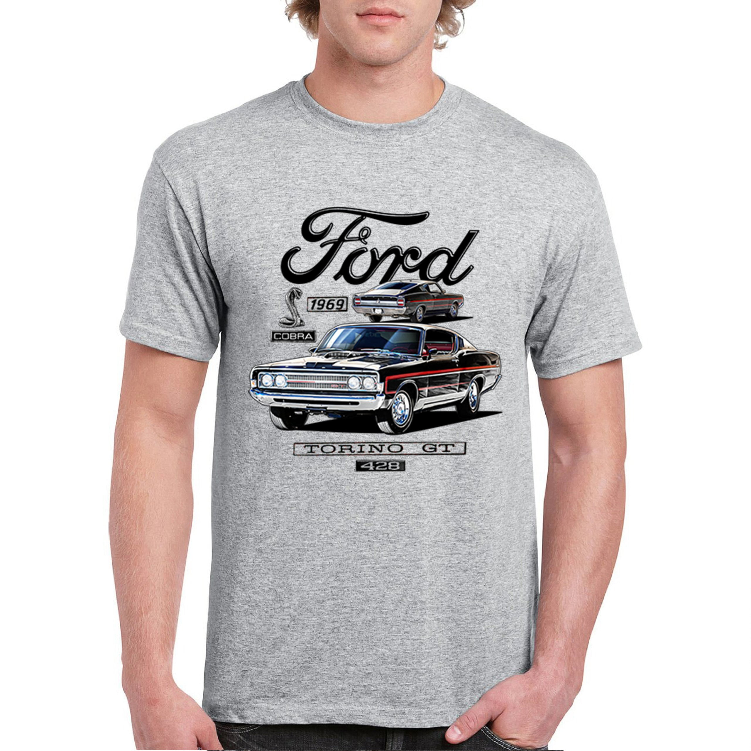 1969 Ford Torino GT Cobra T-shirt American Muscle Car Classic Vintage Retro FoMoCo Performance ...