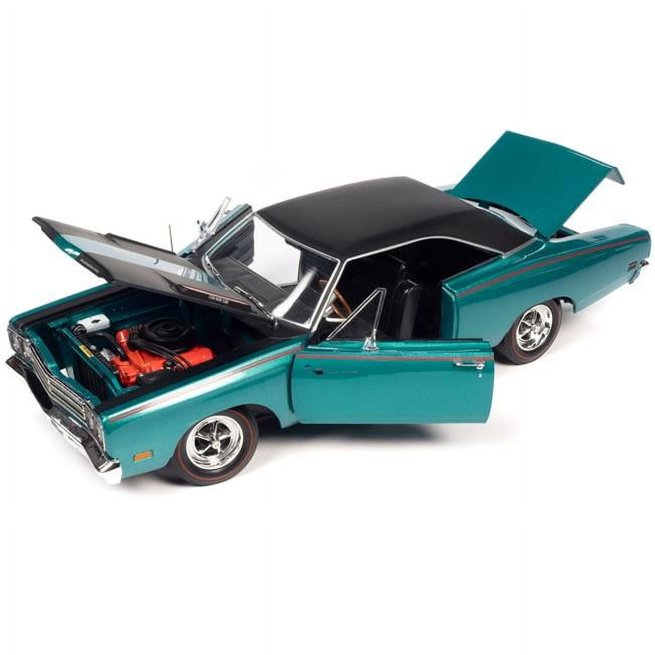 1969 Plymouth Road Runner Seafoam Turquoise Metallic with Black Top and ...