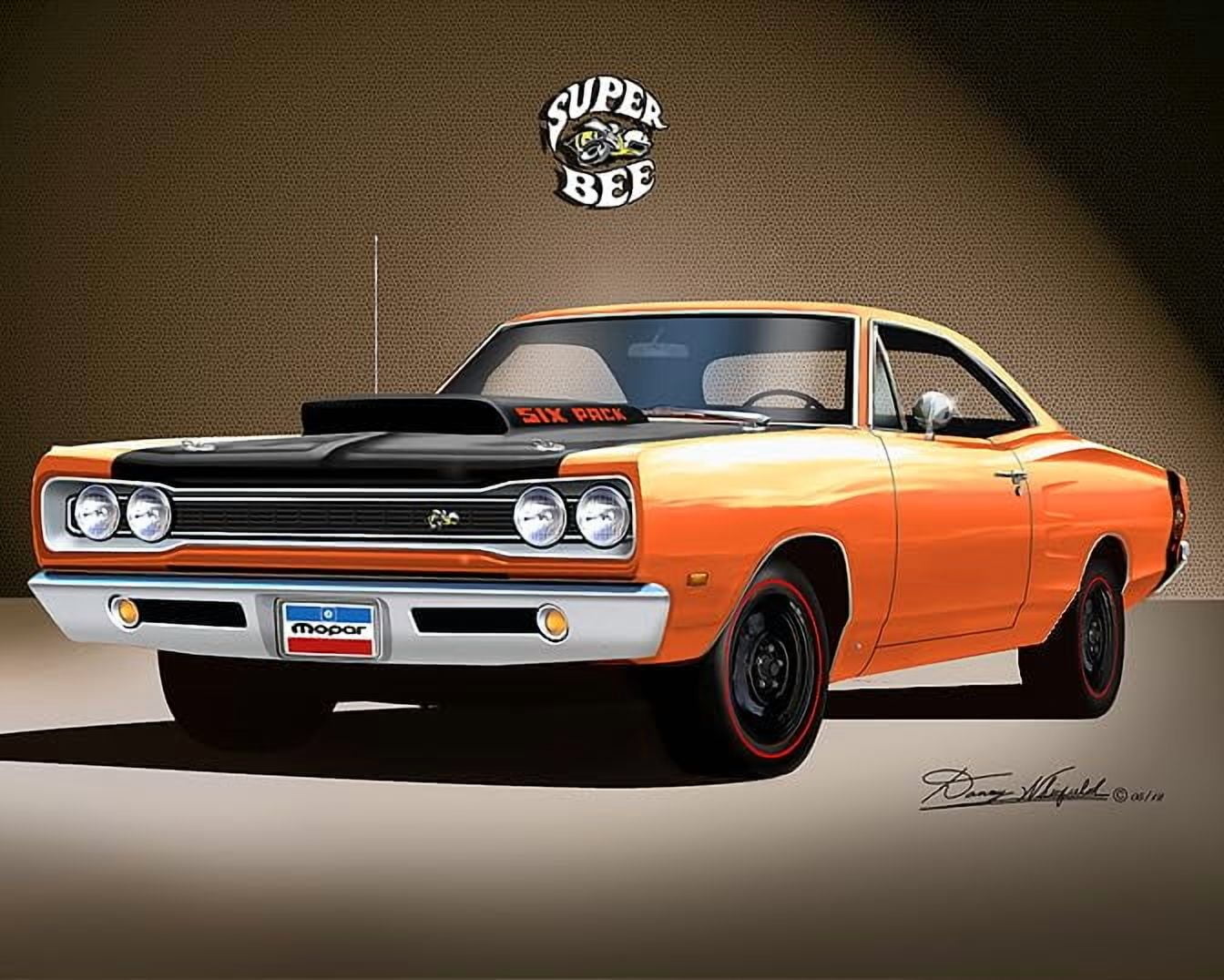 1969 Super Bee Six Pack | Fine Art Prints By Danny Whitfield | Comes in 6 different exterior ...