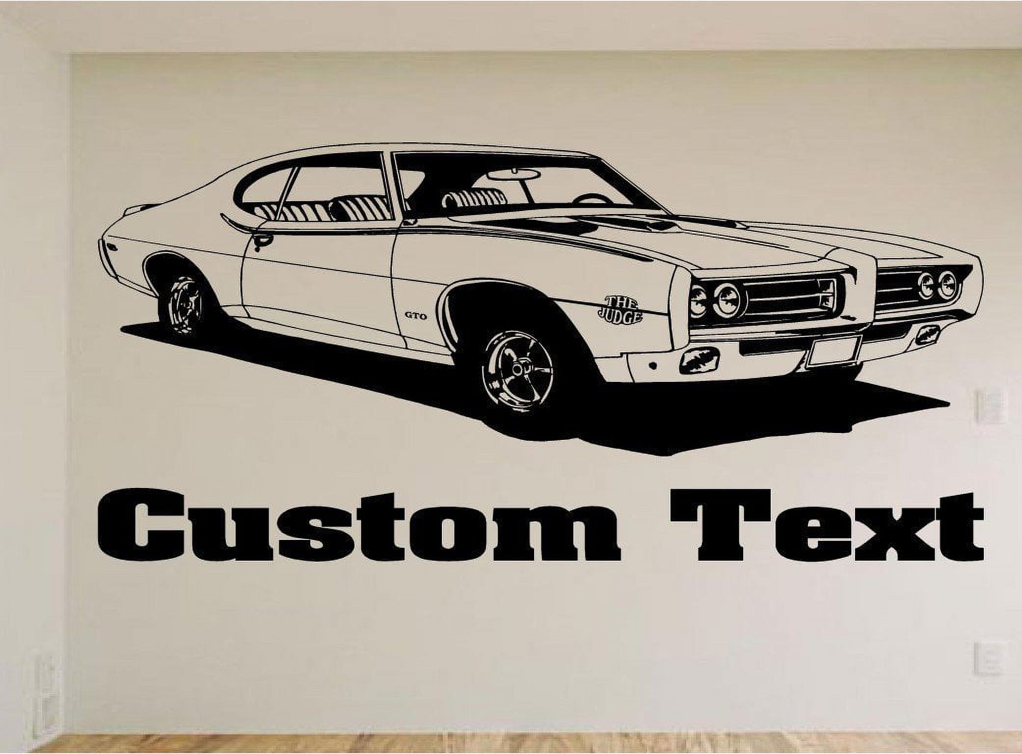 1969 The Judge Car Wall Decal - Auto Wall Mural - Vinyl Stickers - Boys ...
