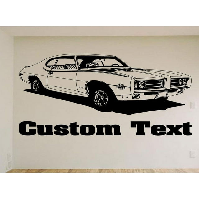 1969 The Judge Car Wall Decal - Auto Wall Mural - Vinyl Stickers - Boys ...