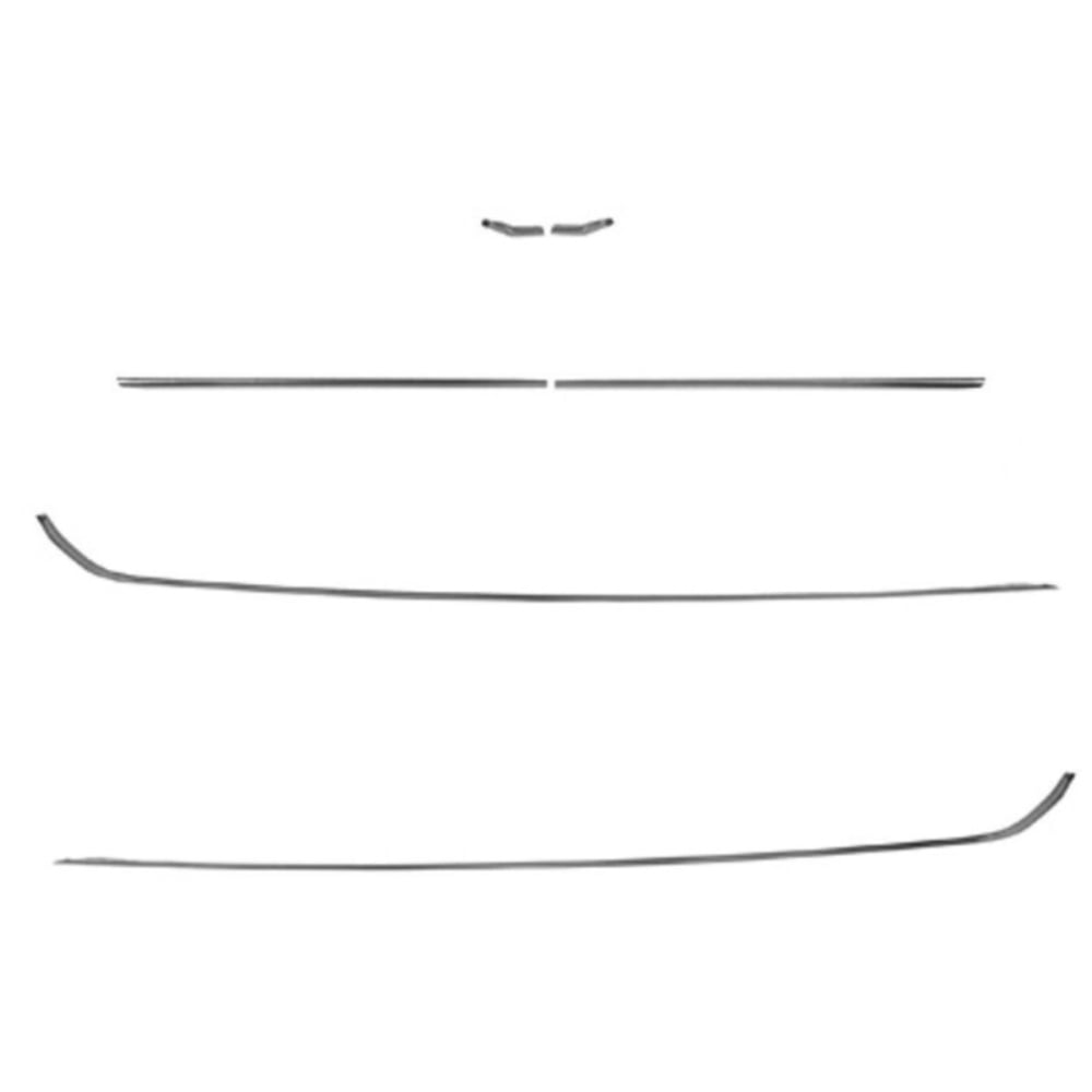 1970 1971 1972 Chevy Chevelle Drip Rail Moldings / 6 Pieces Chrome ...