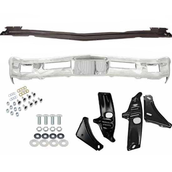 1970-72 Chevy Nova Front Bumper and Bracket Kit with Hardware - Walmart.com