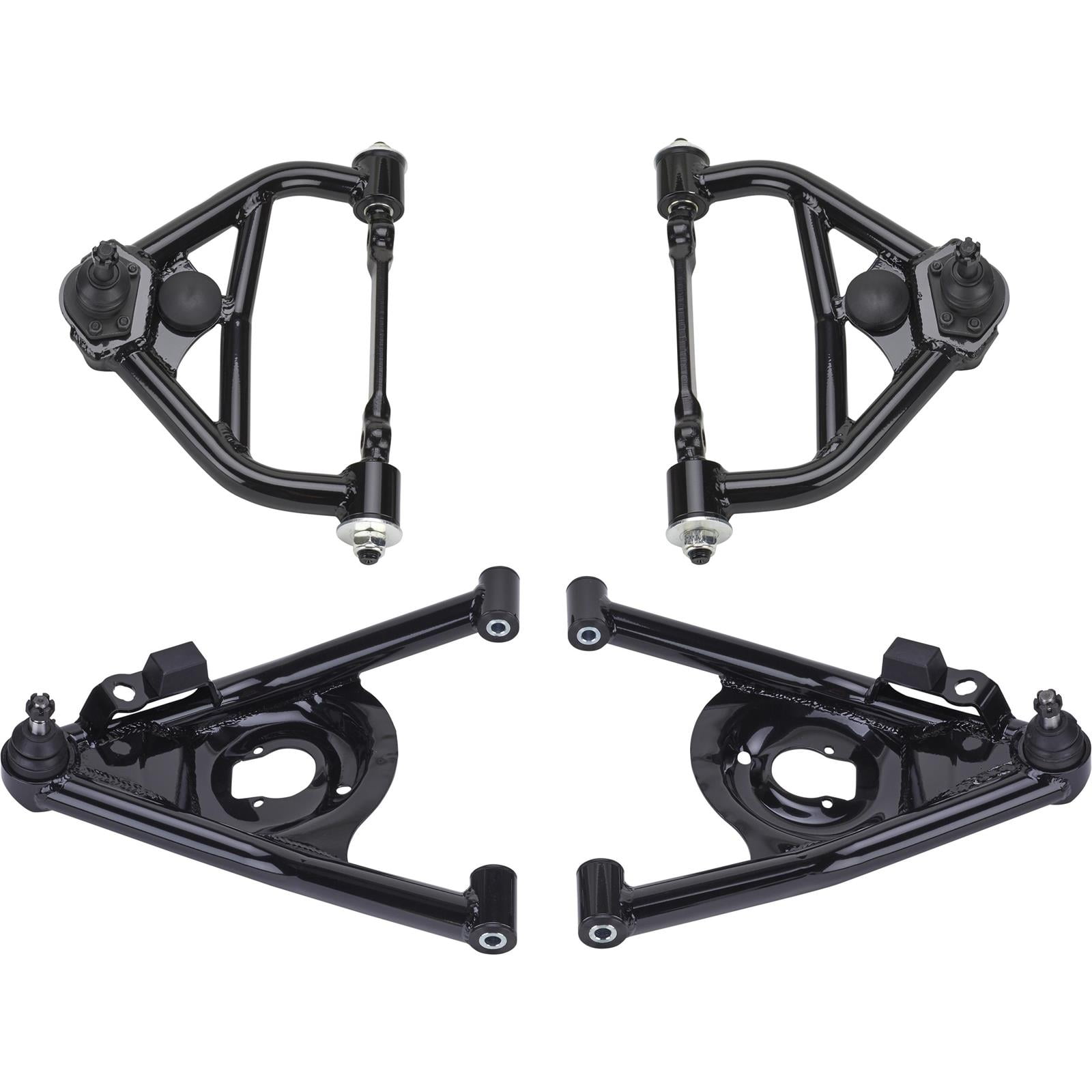 1970-81 Camaro Upper and Lower Tubular Control Arms, Black, Set ...