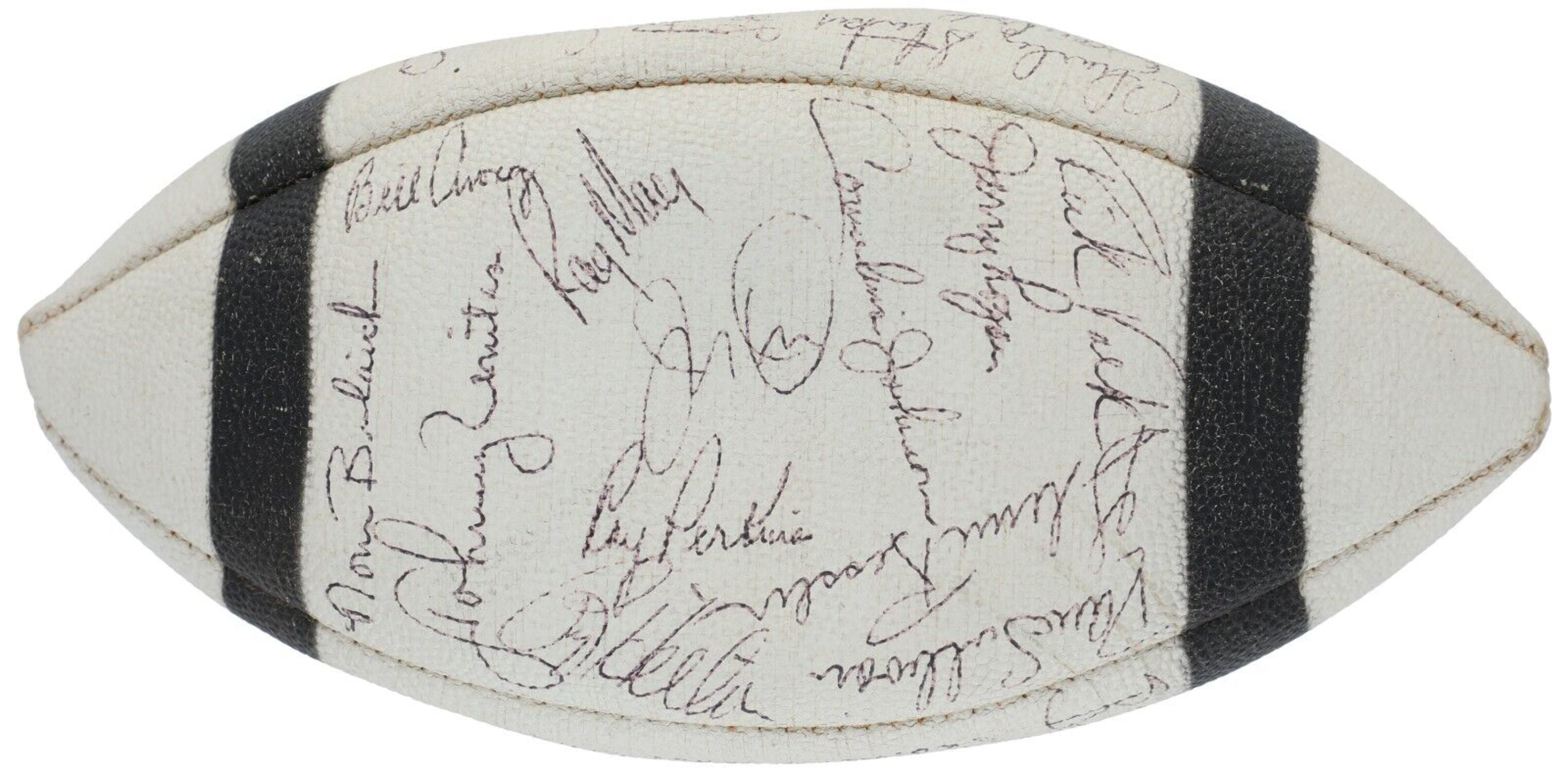 1970 Baltimore Colts Super Bowl V Champs Team Signed Football Johnny ...