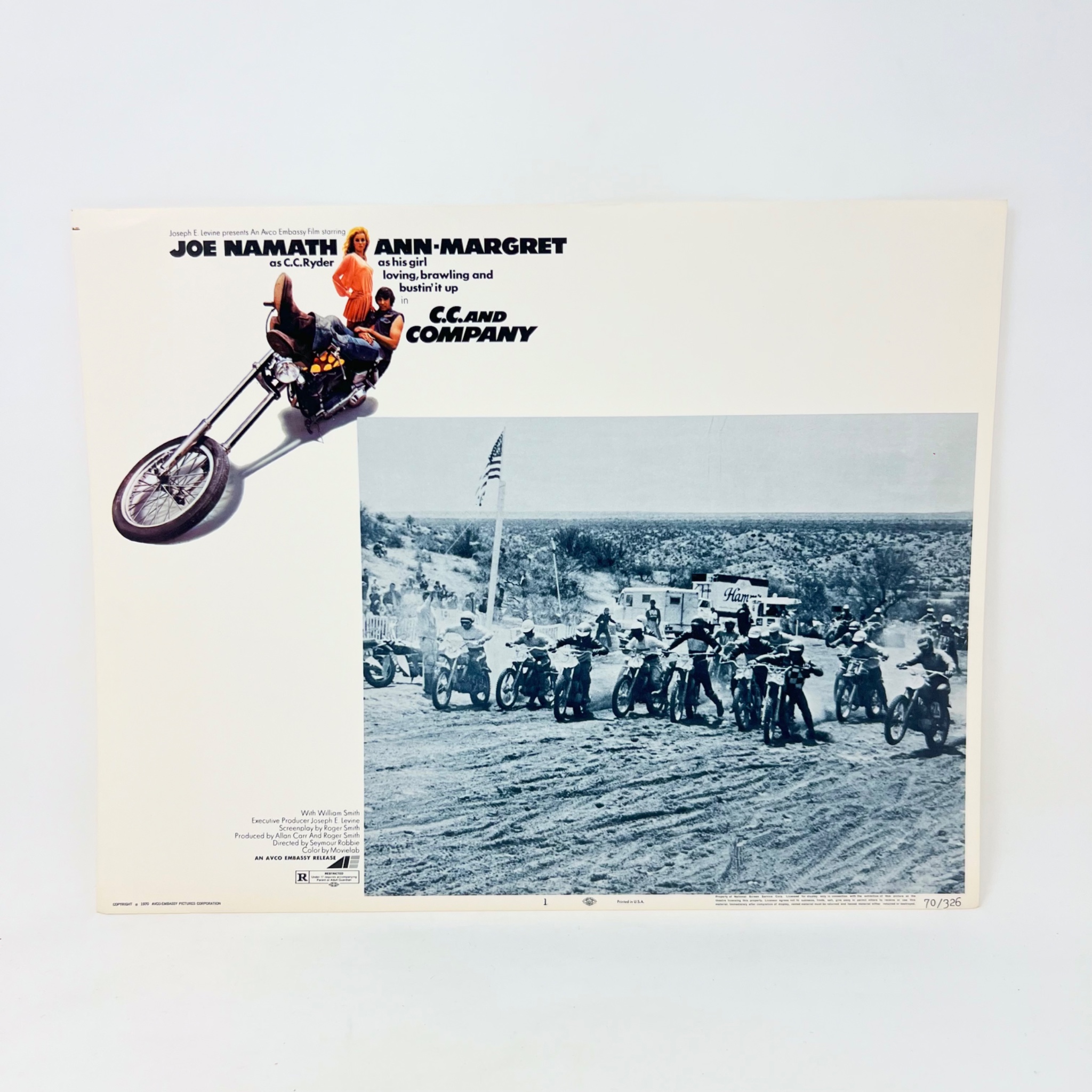1970 C.C. and Company Original Movie Lobby card No.1 - Walmart.com