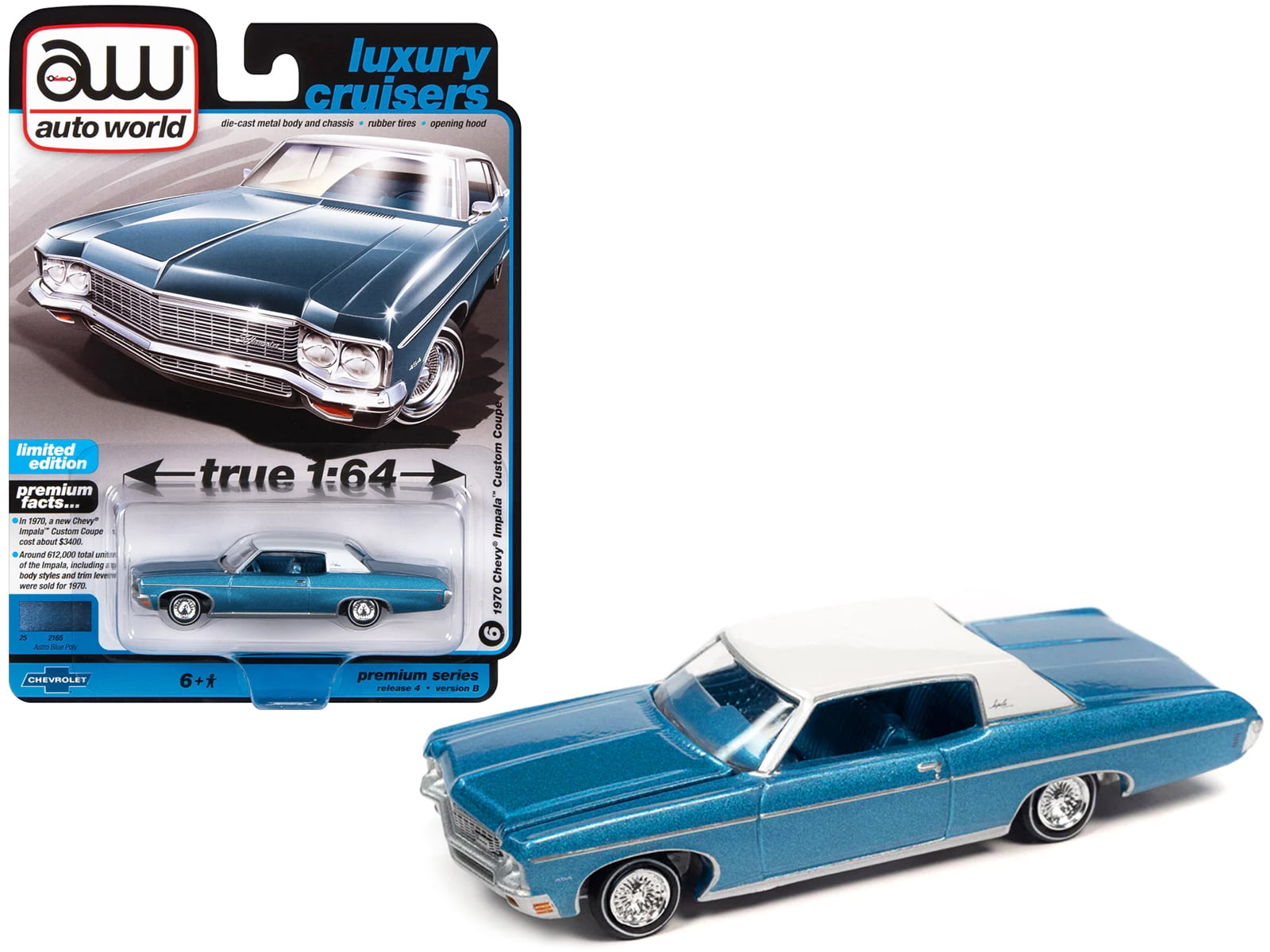 1970 Chevrolet Impala Custom Coupe Astro Blue Met. w/White Vinyl Top ...