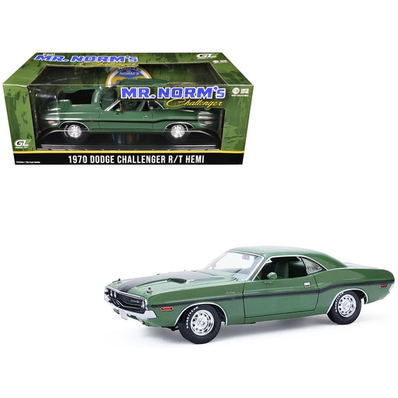 1970 Dodge Challenger R/T Hemi F8 Green with Black Stripes and Green ...