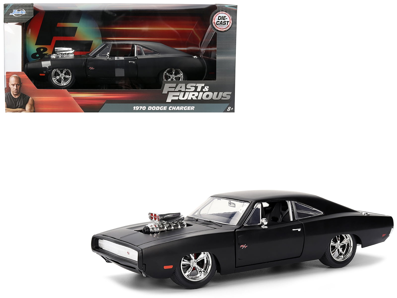 1970 Dodge Charger R/T Matt Black "Fast & Furious" (2009) Movie "Fast ...