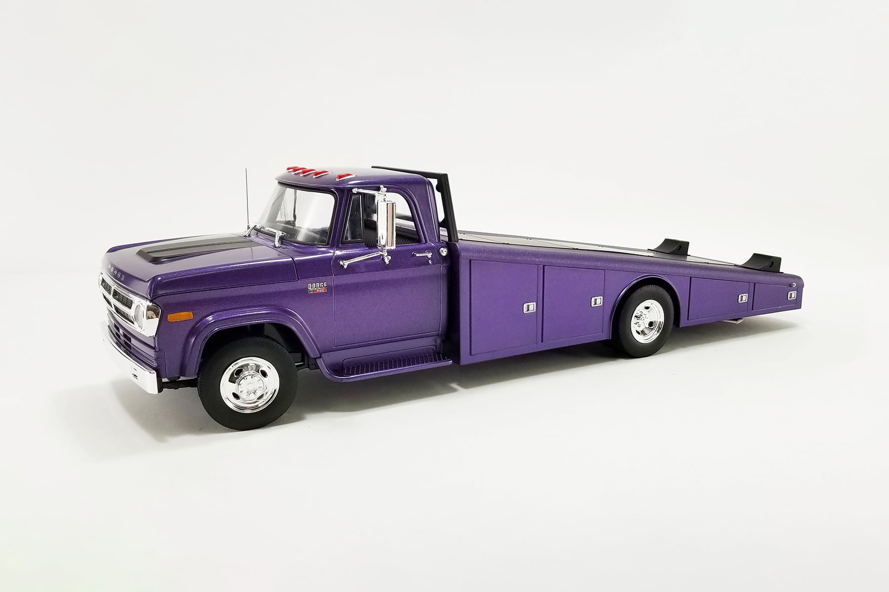 1970 Dodge D-300 Ramp Truck, Plum Purple - Acme A1801913 - 1/18 Scale ...