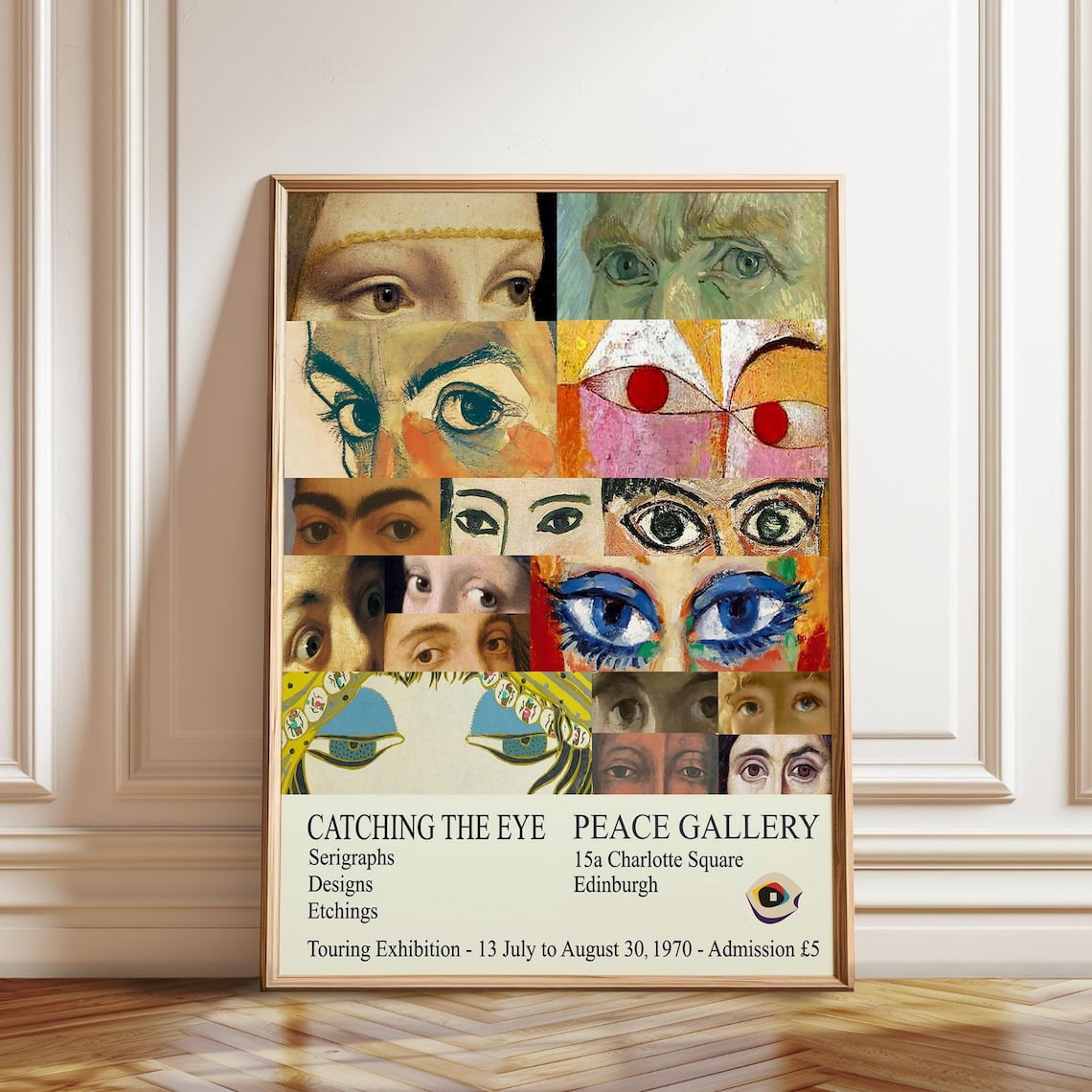 1970 Eye Collage Exhibition Poster, Unframed Paper Poster 11x14in ...