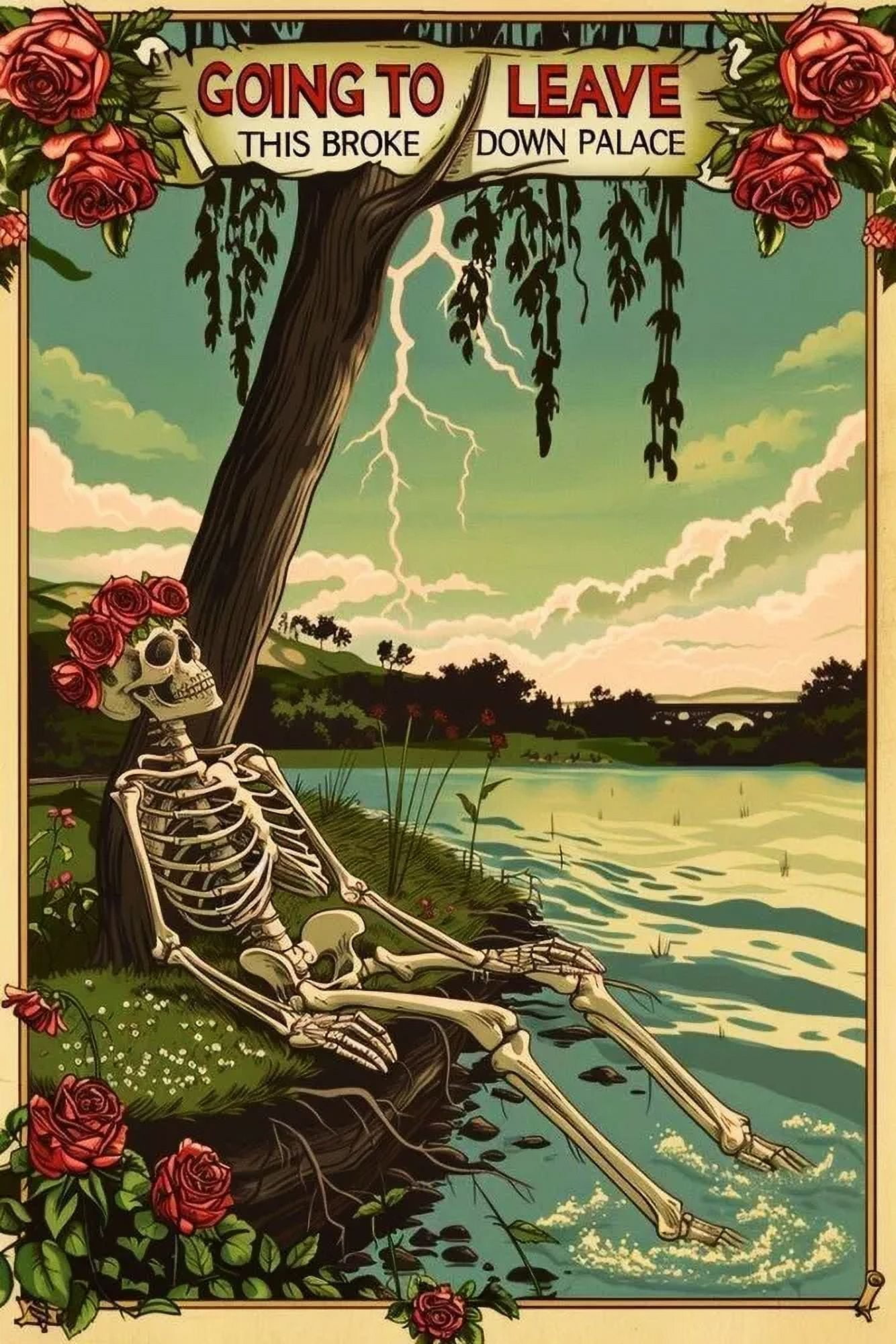 1970 GRATEFUL DEAD PROMO POSTER PRINT WALL ART THE BROKEDOWN PALACE in ...