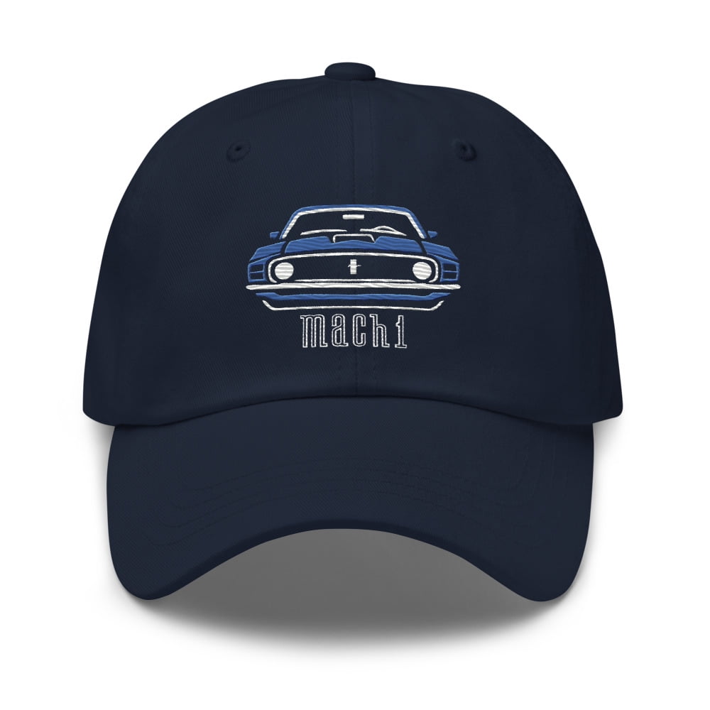 1970 Grabber Blue Mach 1 dad hat for Stang Owners Classic Muscle Car ...