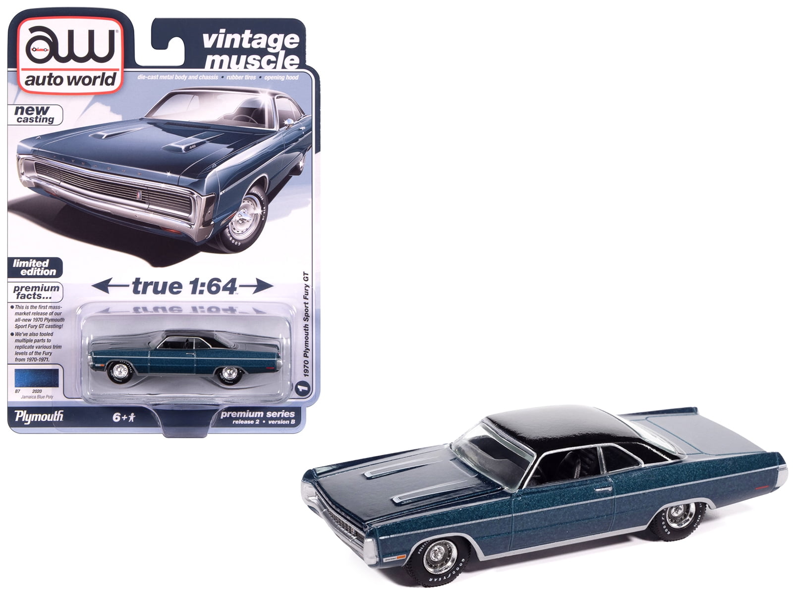 1970 Plymouth Sport Fury GT Jamaican Blue Metallic with Black Top ...
