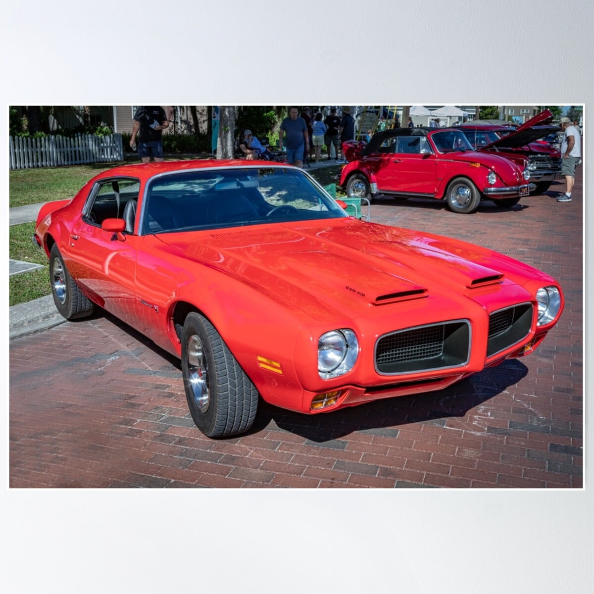 1970 Red Pontiac Firebird Ram Air Formula 400 X123 Poster Wall Art ...