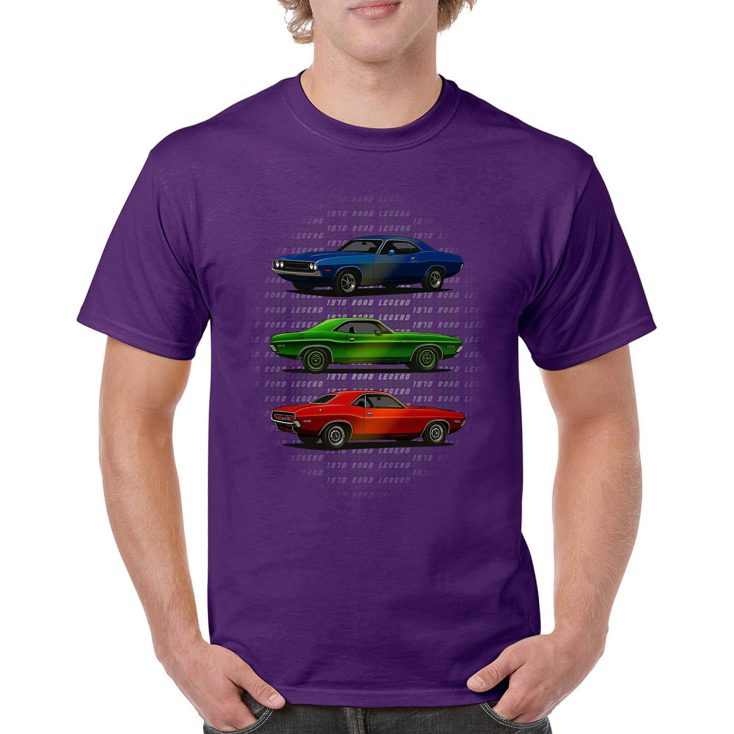 1970 Road Legends Muscle Car T-shirt American Vintage Classic Men's Tee ...