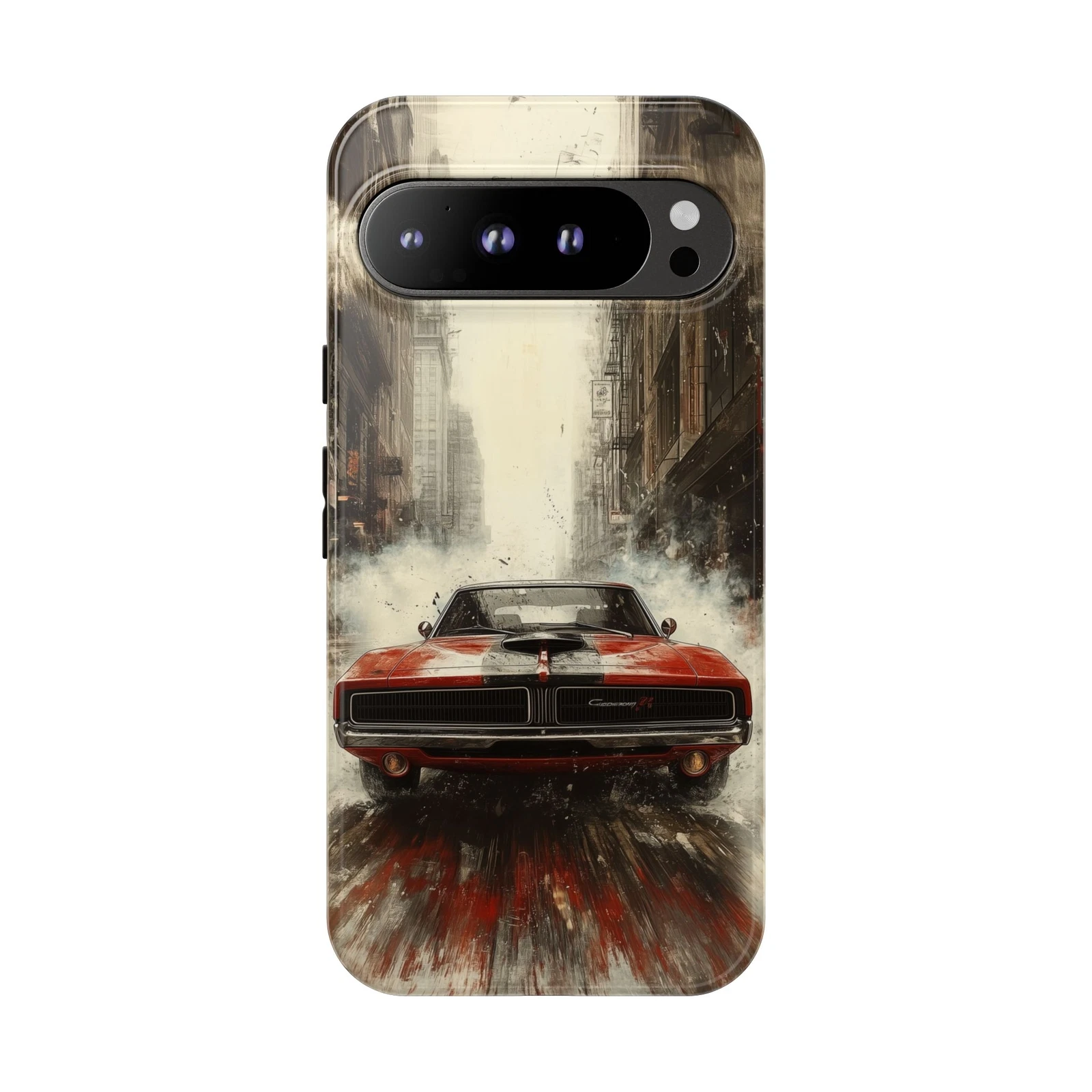 1970 Vector Muscle Car Protective Case for iPhone 11 up to 17 Pro Max ...