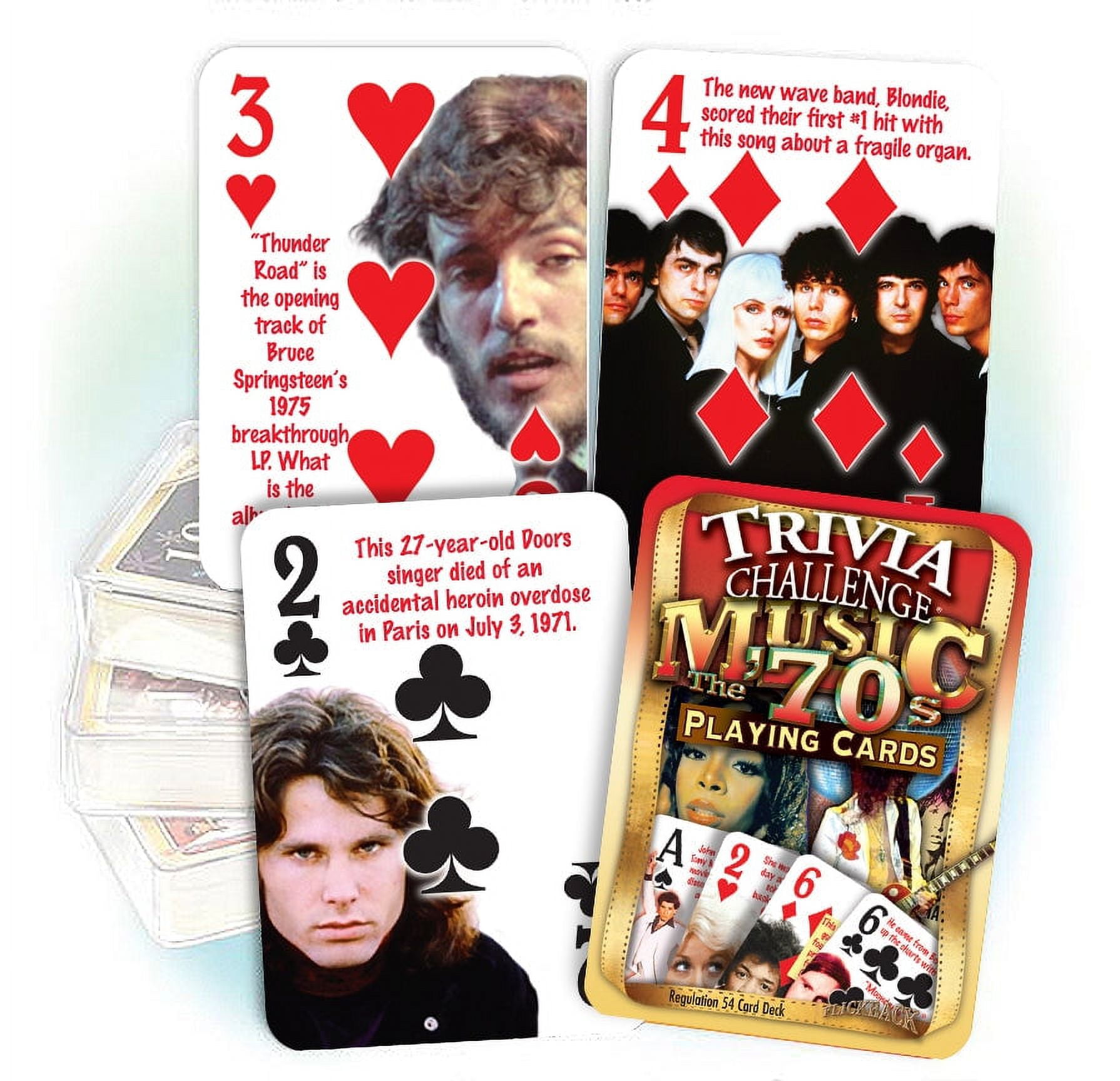 1970's Music Trivia Playing Cards: 50th Birthday or Anniversary ...