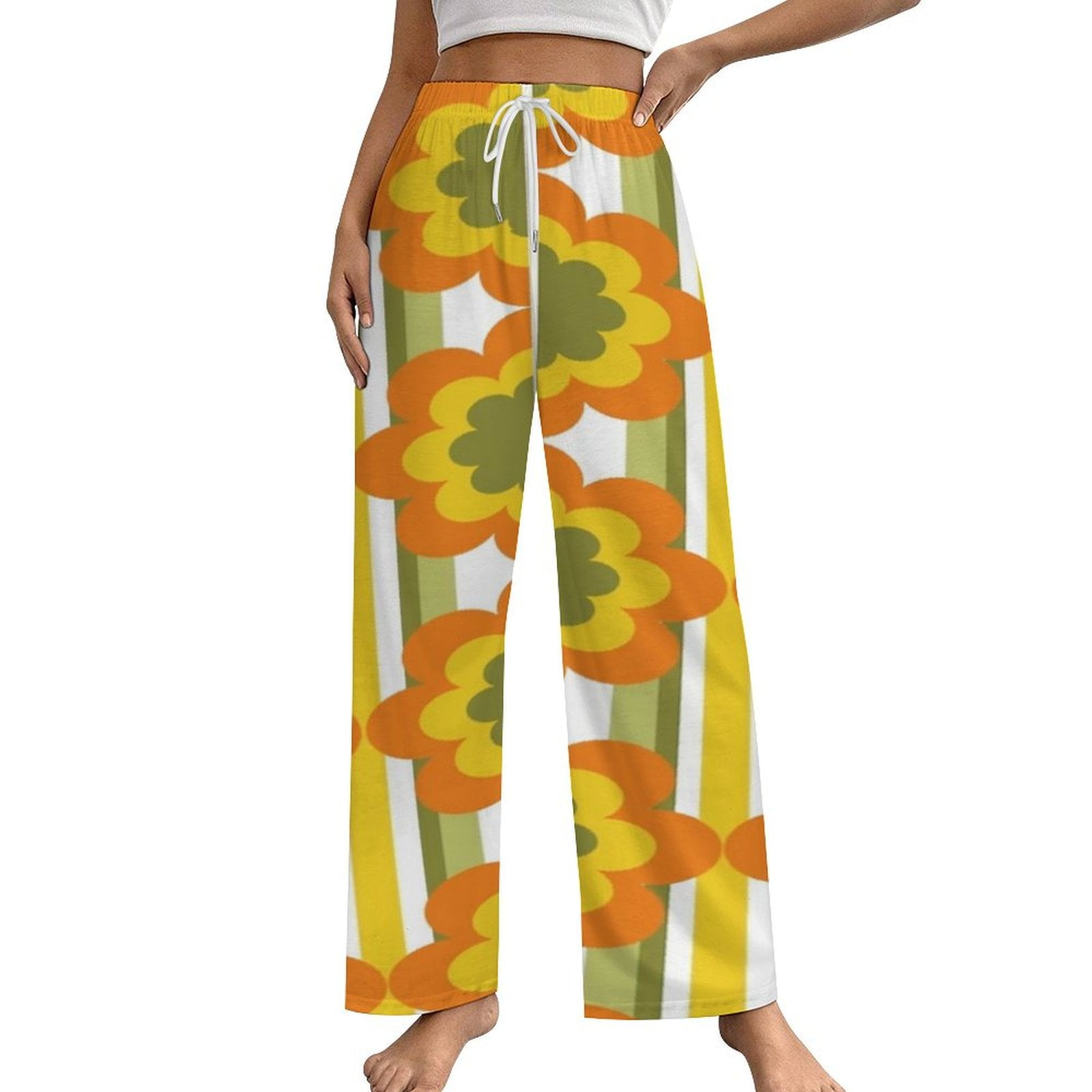 1970's Pattern Retro 70s Vintage Seventies Style Women's Pajamas Pajama ...