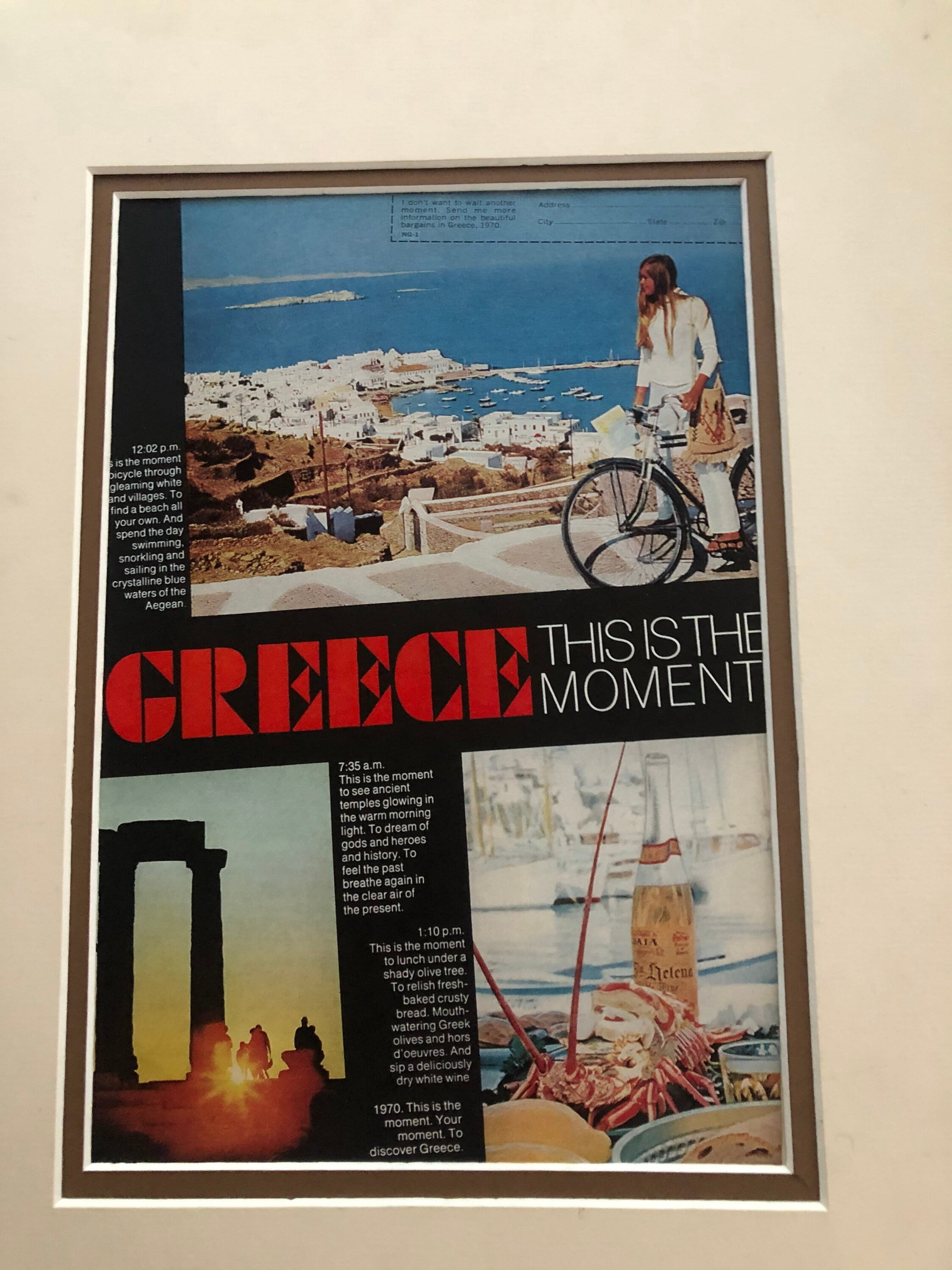 1970S Greece Tourism Poster, This Is The Moment, Poster Only - Walmart.com