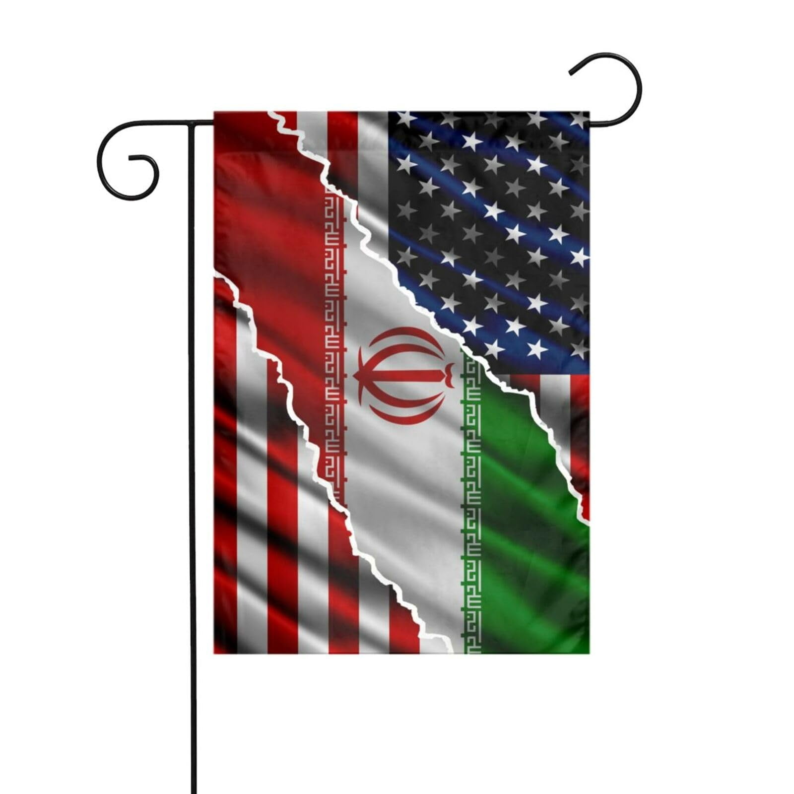 1970S USA Iran Friendship Flag, USA and former Iran Historic Flags with ...