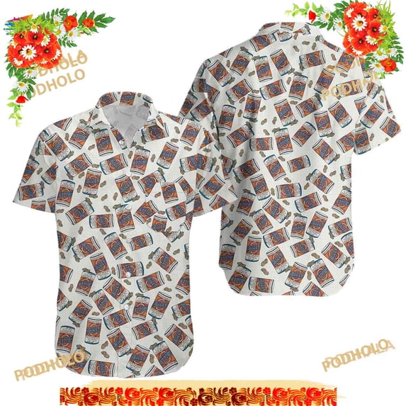 1970s Billy Beer Pop Art Jimmy Carter Peanut Design Hawaiian Shirt, 70s ...