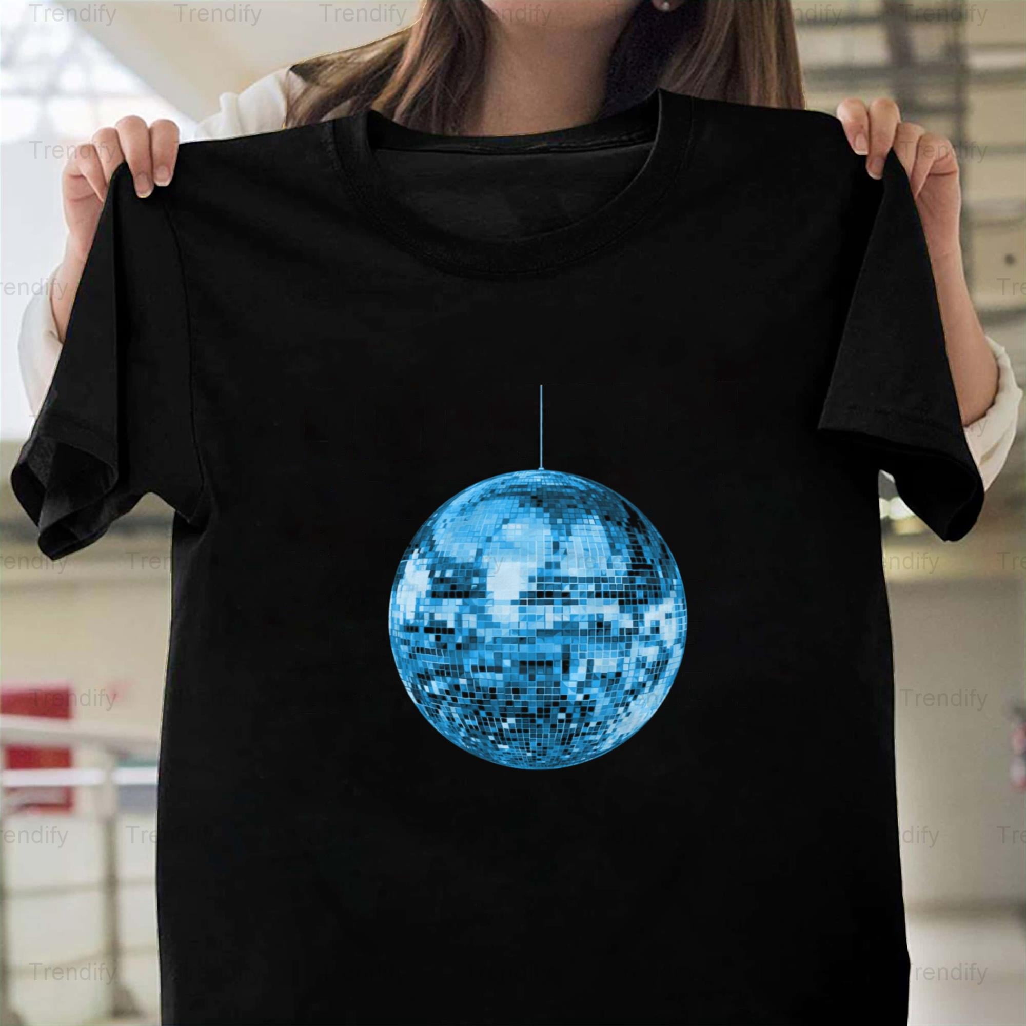 1970s Blue Disco Ball Seventies Dance Party Themed Graphic H47482 ...