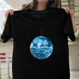 1970s Blue Disco Ball Seventies Dance Party Themed Graphic H47482 ...