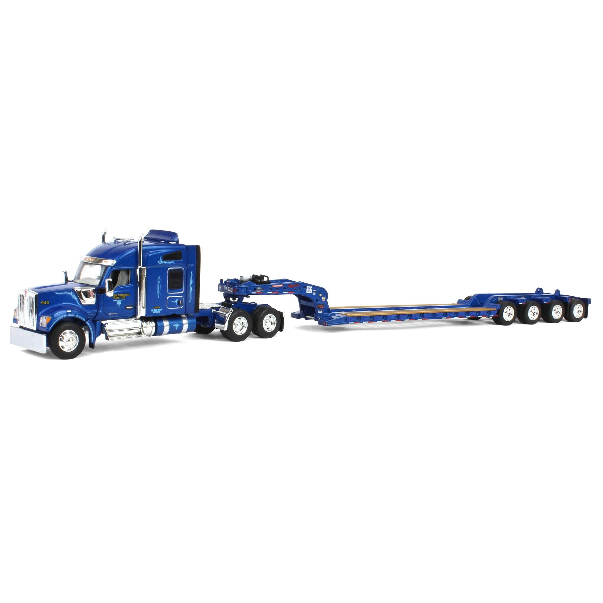 First Gear DCP 1/64 Kenworth W990 w/ Fontaine Magnitude Tri-axle Lowboy ...