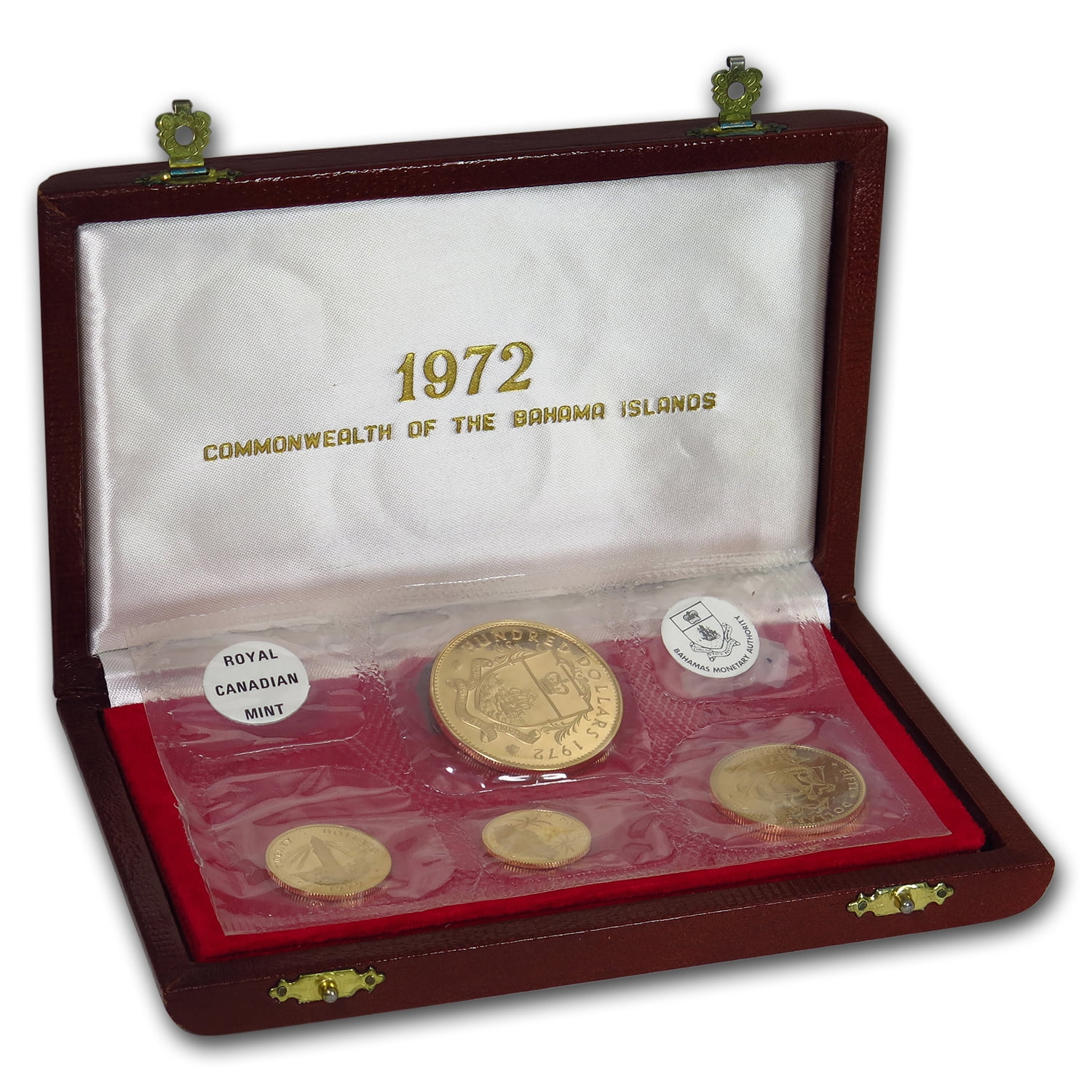 1971-1972 Bahamas 4-Coin Gold Proof Set (w/Box) - Walmart.com