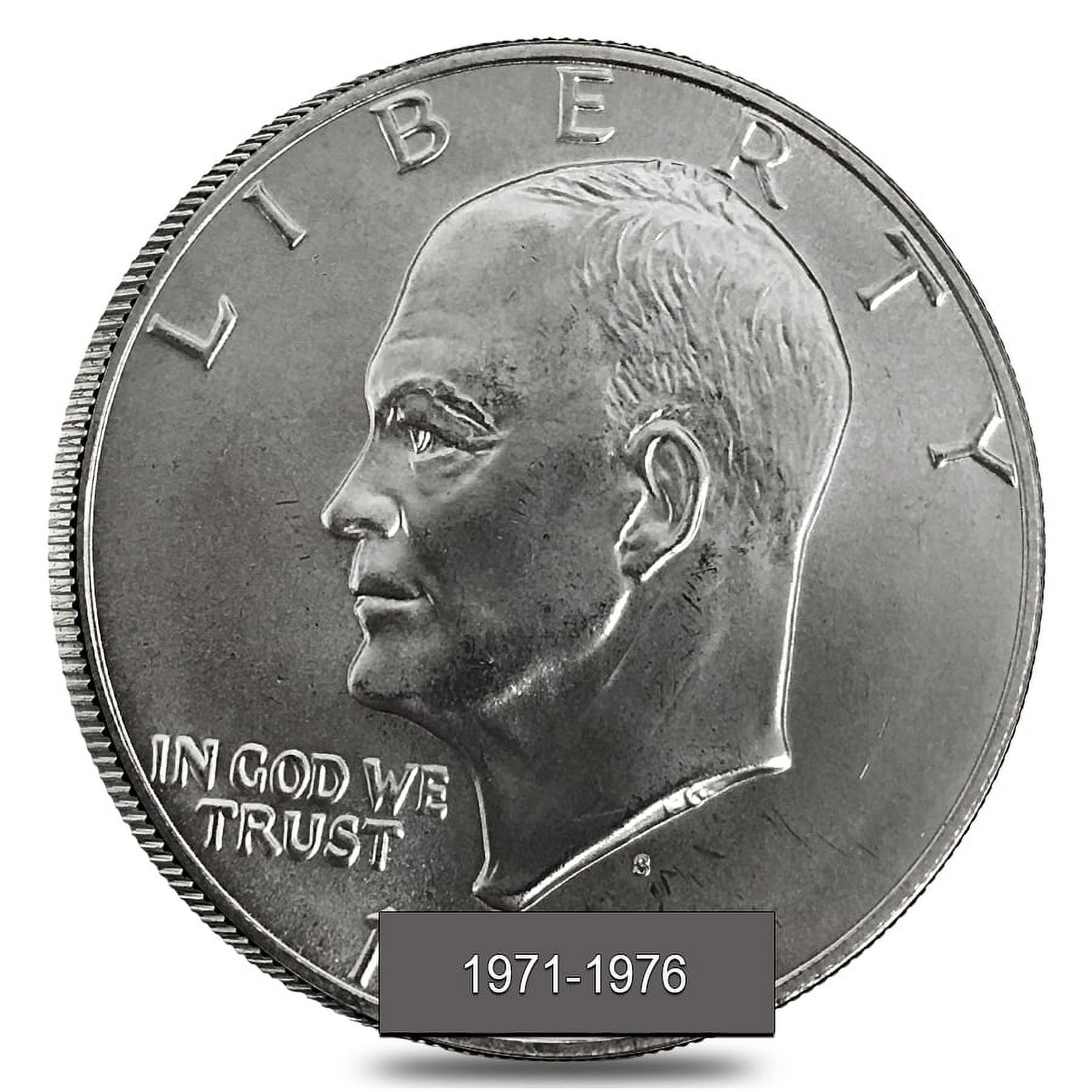 1971-1976 40% Silver Eisenhower Dollar BU (Random Year) - Walmart.com