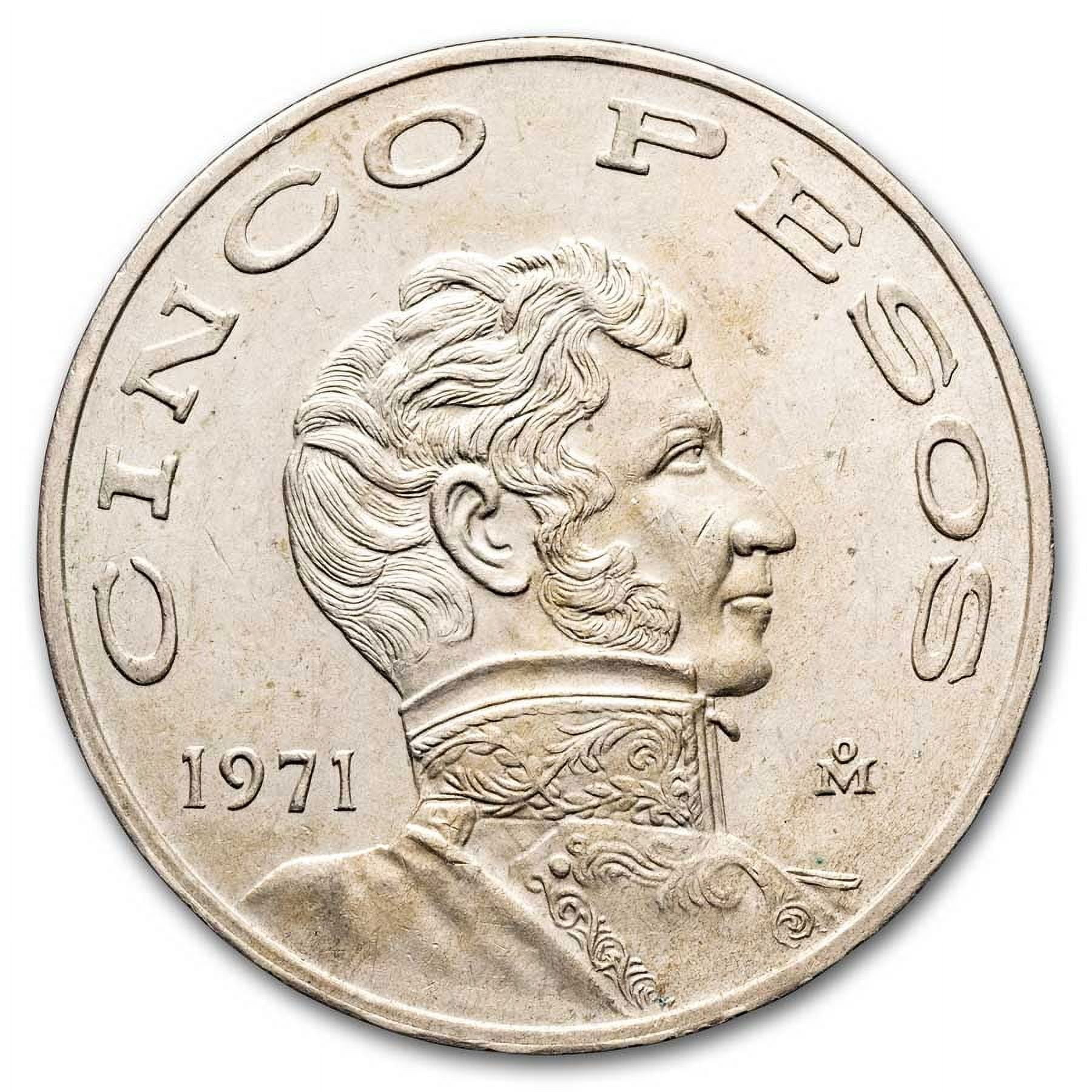 1971-1978 Mexico 5 Pesos Avg Circ - Walmart.com