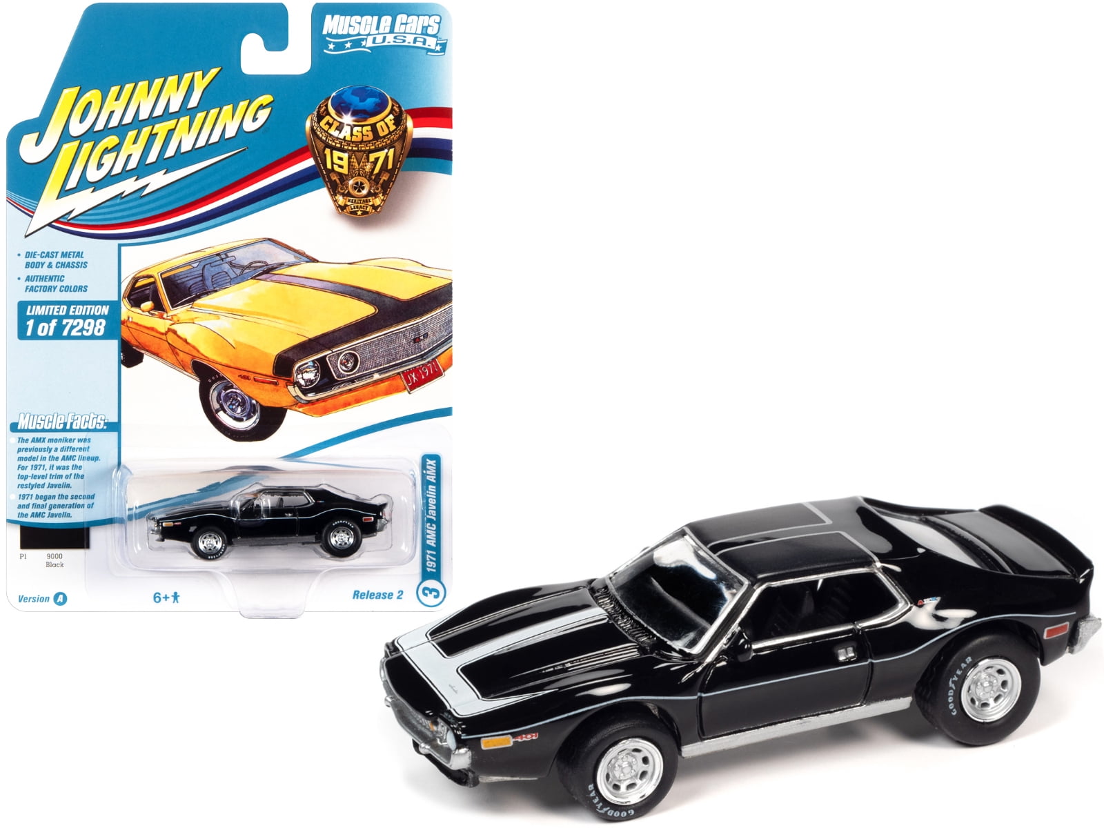 1971 AMC Javelin AMX Black with White Stripes "Class of 1971" Limited ...