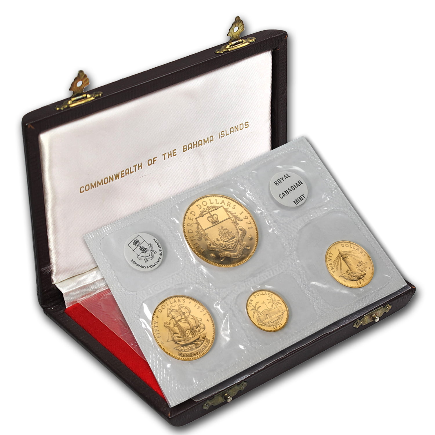 1971 Bahamas 4-Coin Gold Proof Set (AGW 2.118) - Walmart.com