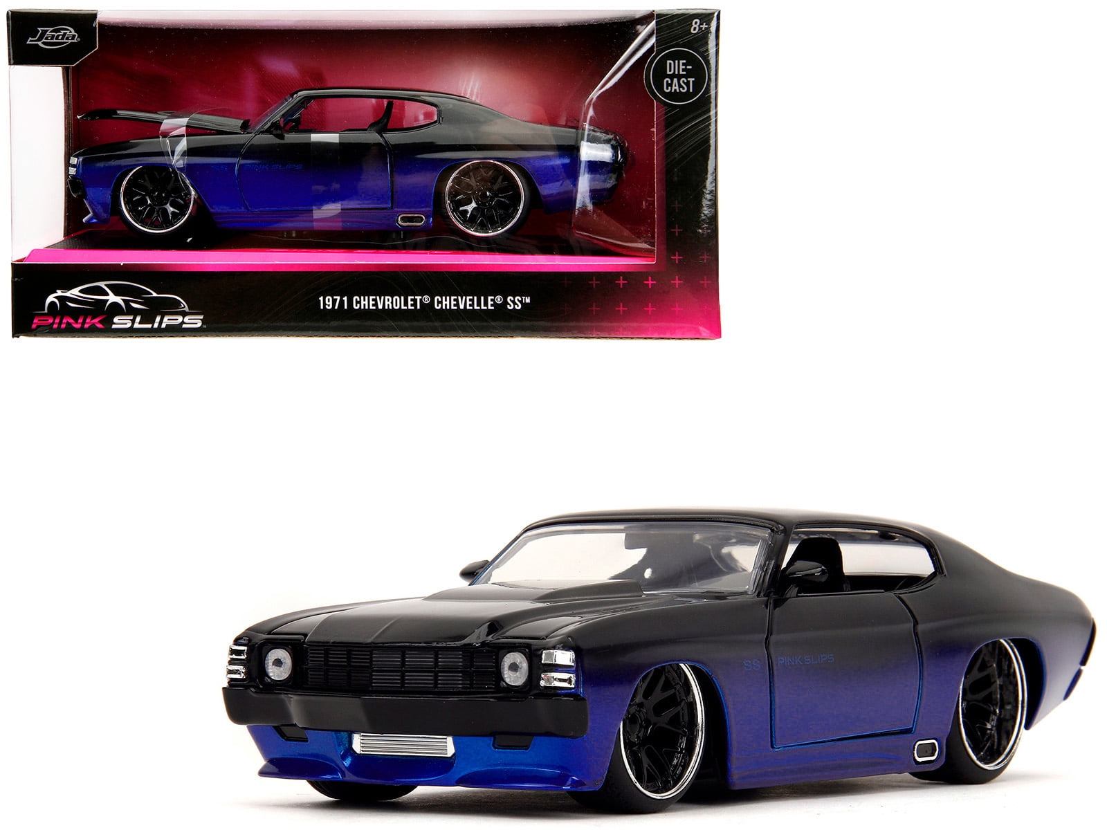 1971 Chevrolet Chevelle SS Black and Blue "Pink Slips" Series 1/24 ...
