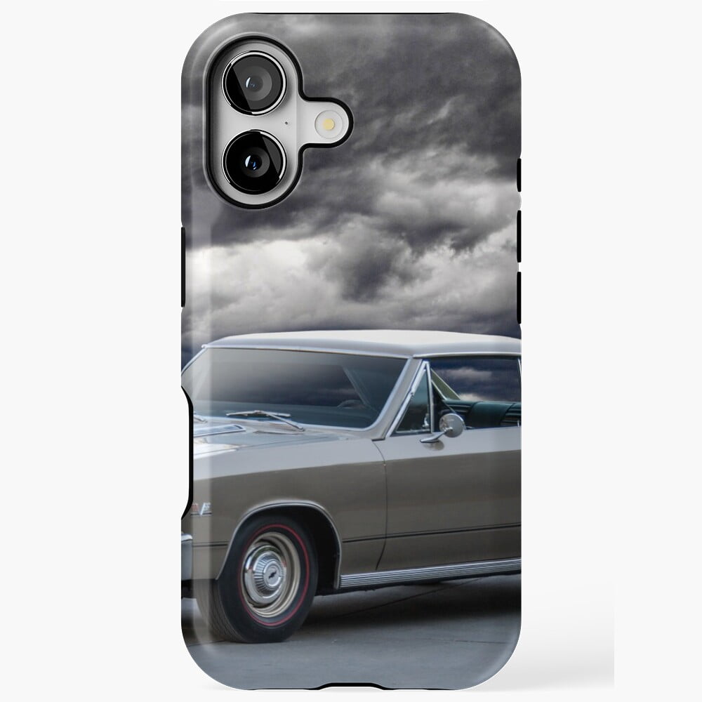 1971 Chevy Chevelle SS Front View Retro Muscle Car with iPhone 17 to 11 ...