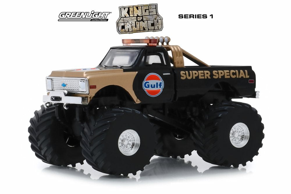 1971 Chevy K-10, Kings of Crunch - Gulf Super Special - Greenlight ...