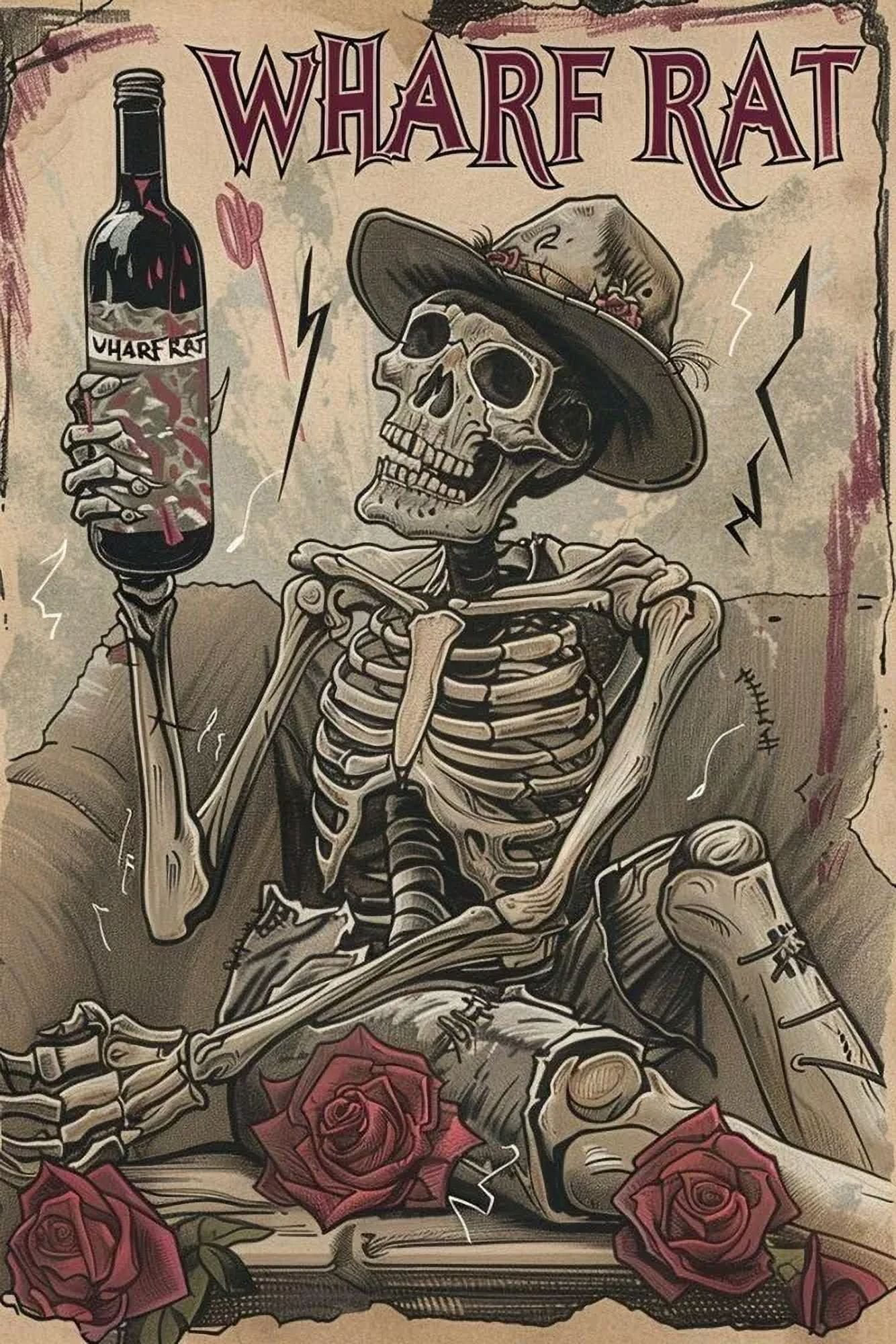 1971 GRATEFUL DEAD PROMO POSTER PRINT WALL ART in WHARF RAT ALTERNATE2 ...