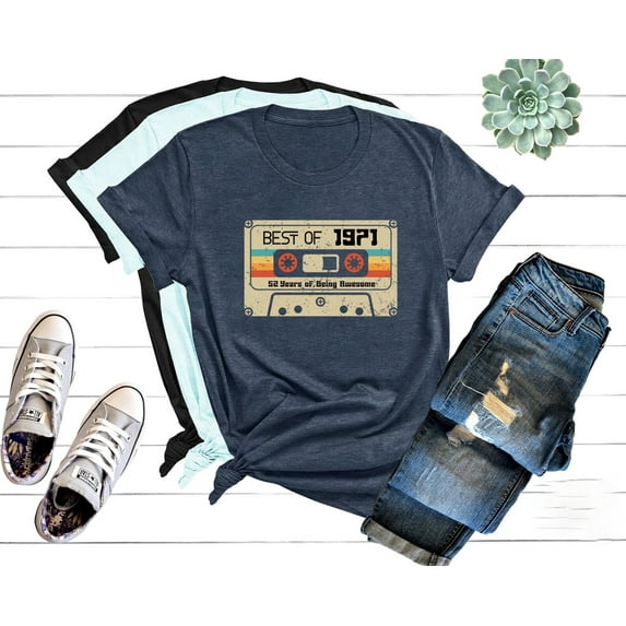 1971 Limited Edition Cassette Tape Shirt, 54th Birthday, 54th Birthday ...