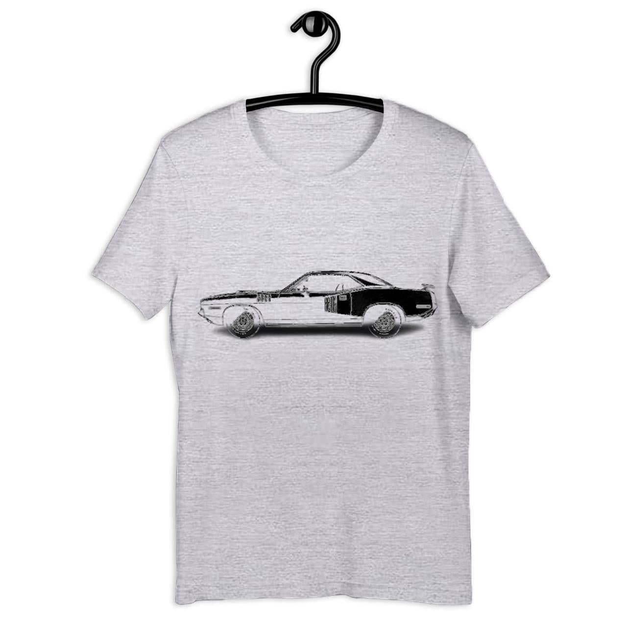 1971 Plymouth Barracuda 'Cuda 426 HEMI Coupe T-Shirt - Men - Side View ...