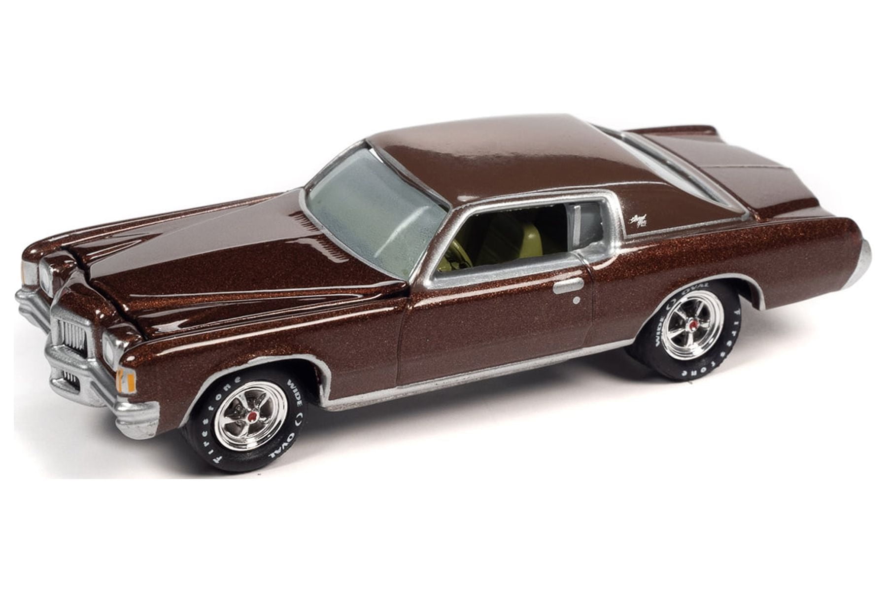 1971 Pontiac Grand Prix, Bronzini Gold Metallic - Johnny Lightning JLCG030/48A - 1/64 Scale Car ...
